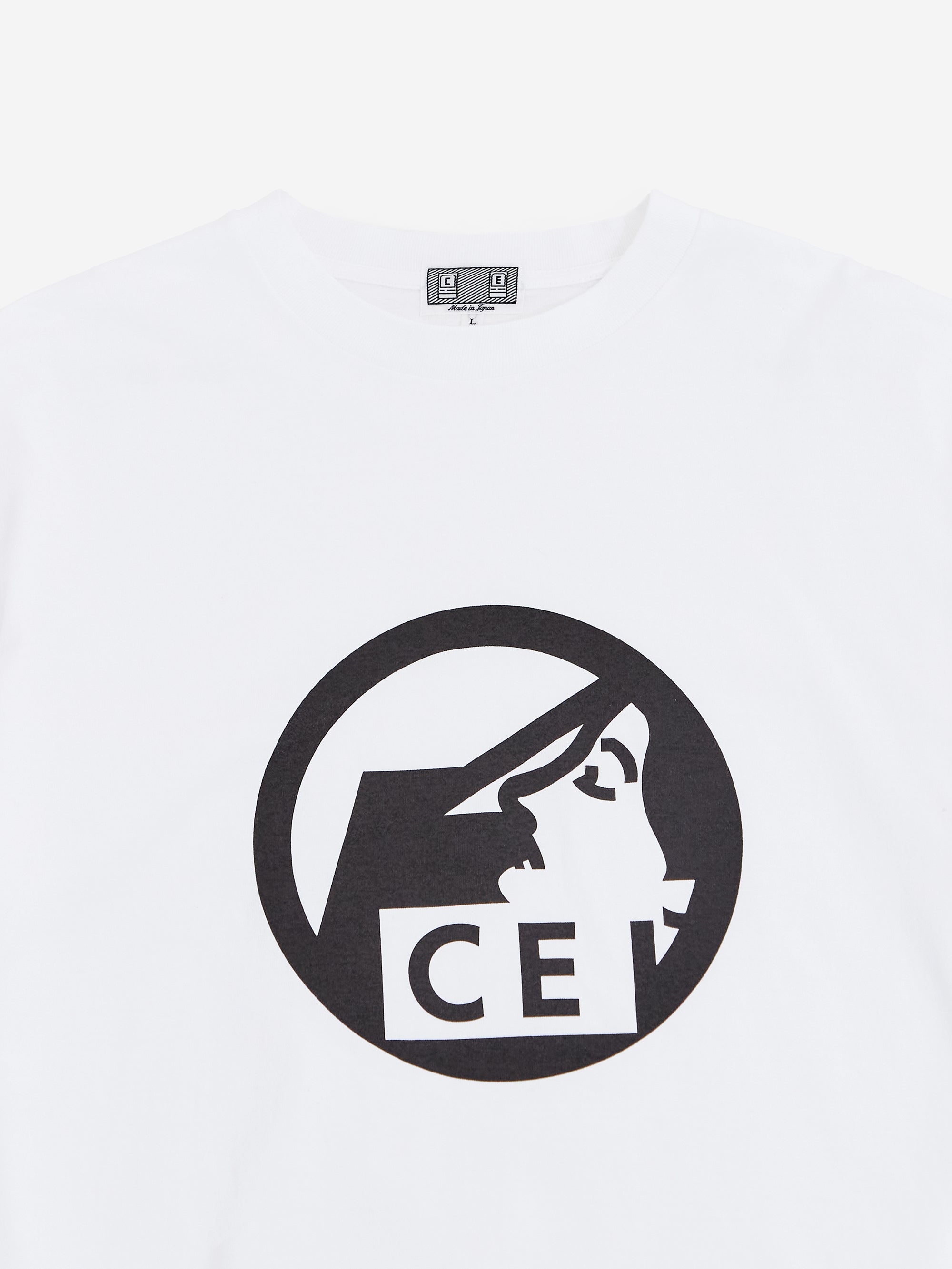 C.E Cav Empt Flat Pre Cog T-Shirt - White – Goodhood