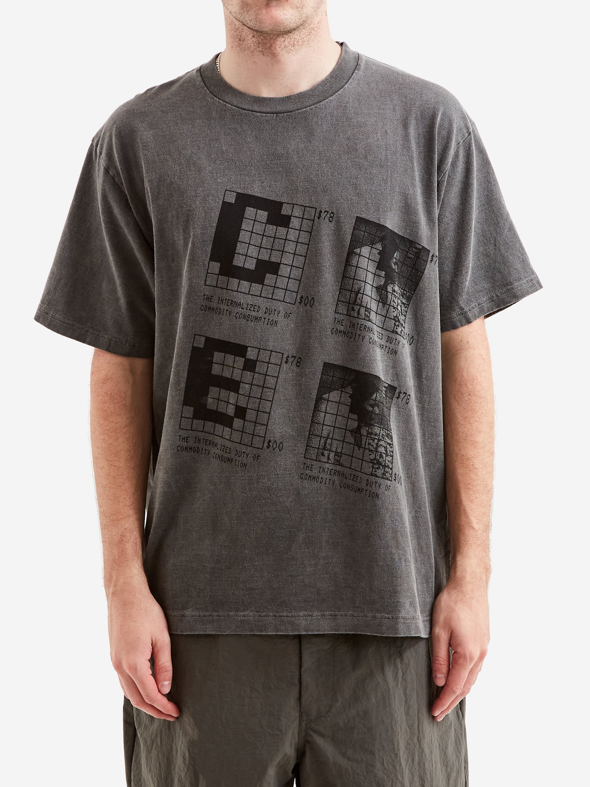 C.E Cav Empt Overdye Internalized Duty T-Shirt - Charcoal – Goodhood