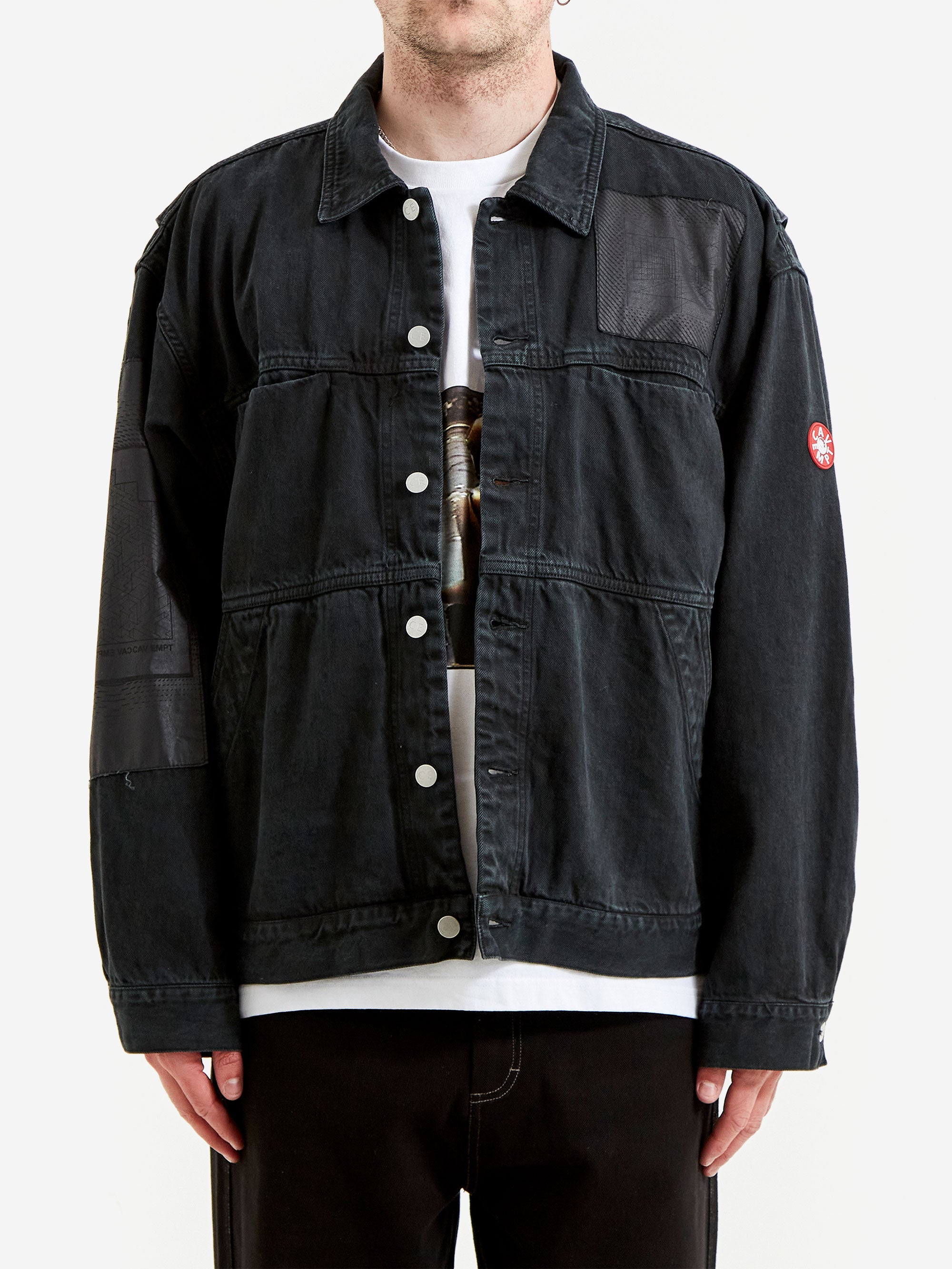 C.E Cav Empt Overdye VH Ex DNA Denim Jacket - Charcoal – Goodhood