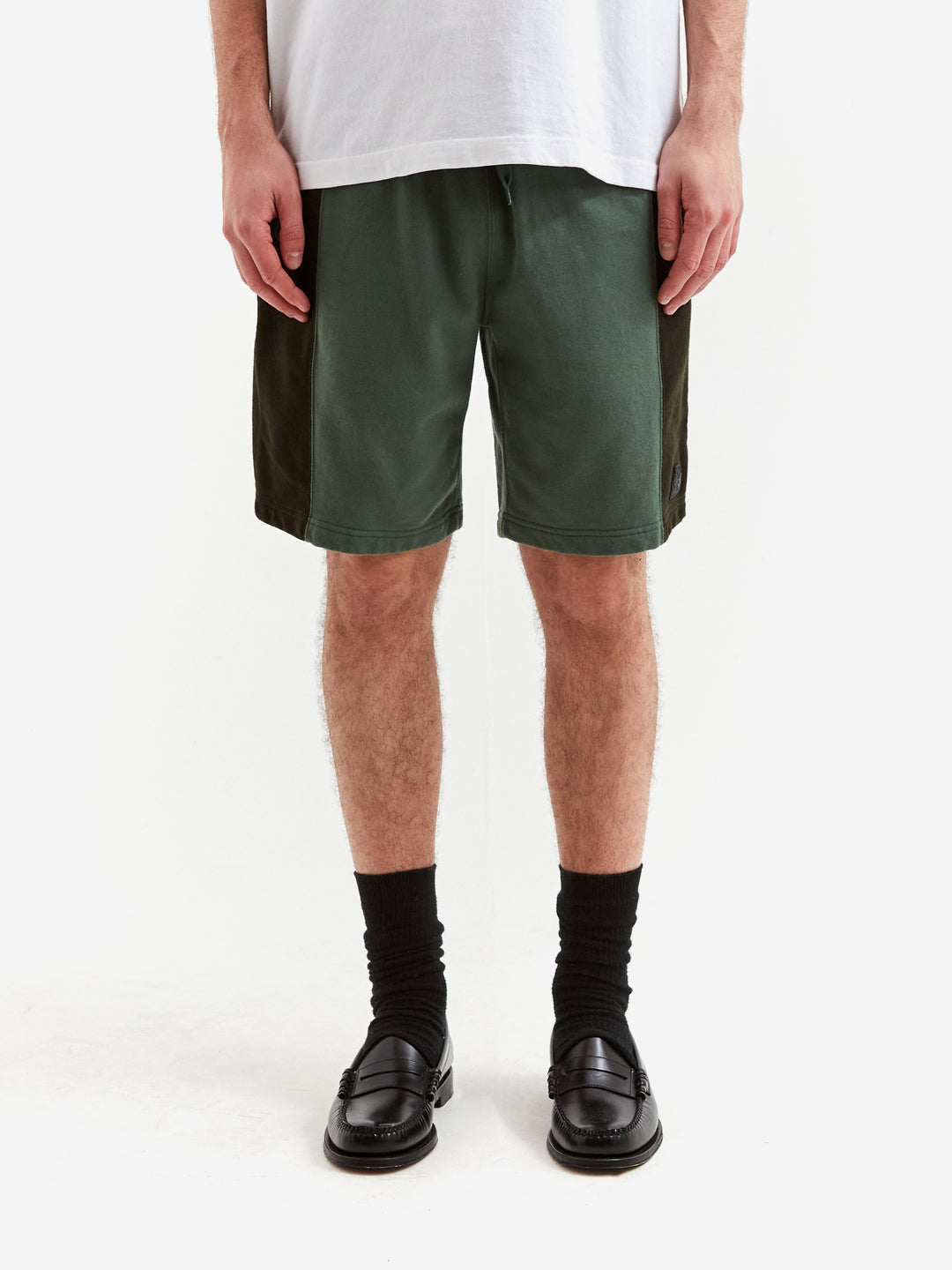 C.E Cav Empt Paneled Two Tone Jog Shorts - Green – Goodhood