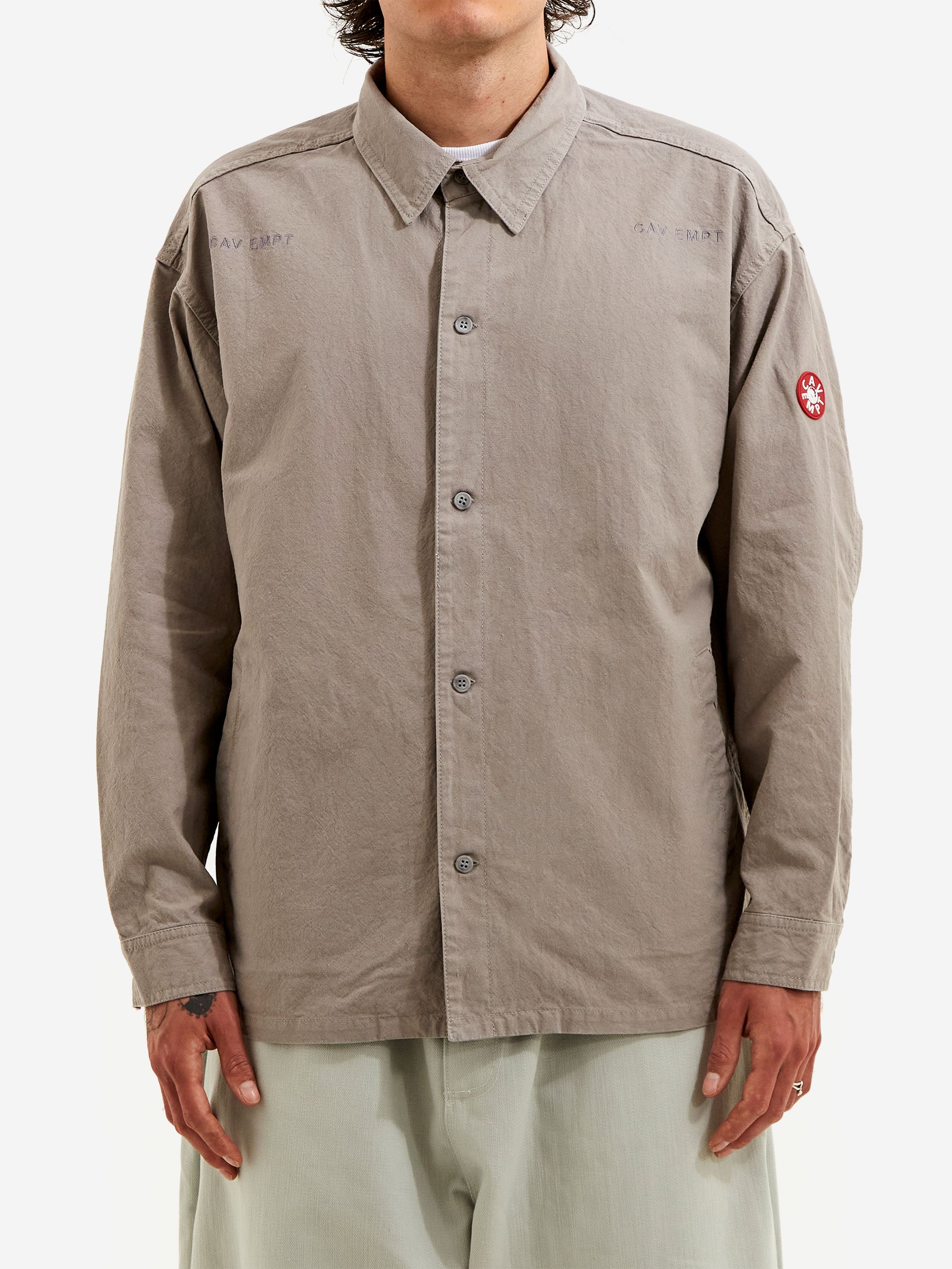 C.E Cav Empt Welt Pockets Big Shirt - Grey – Goodhood
