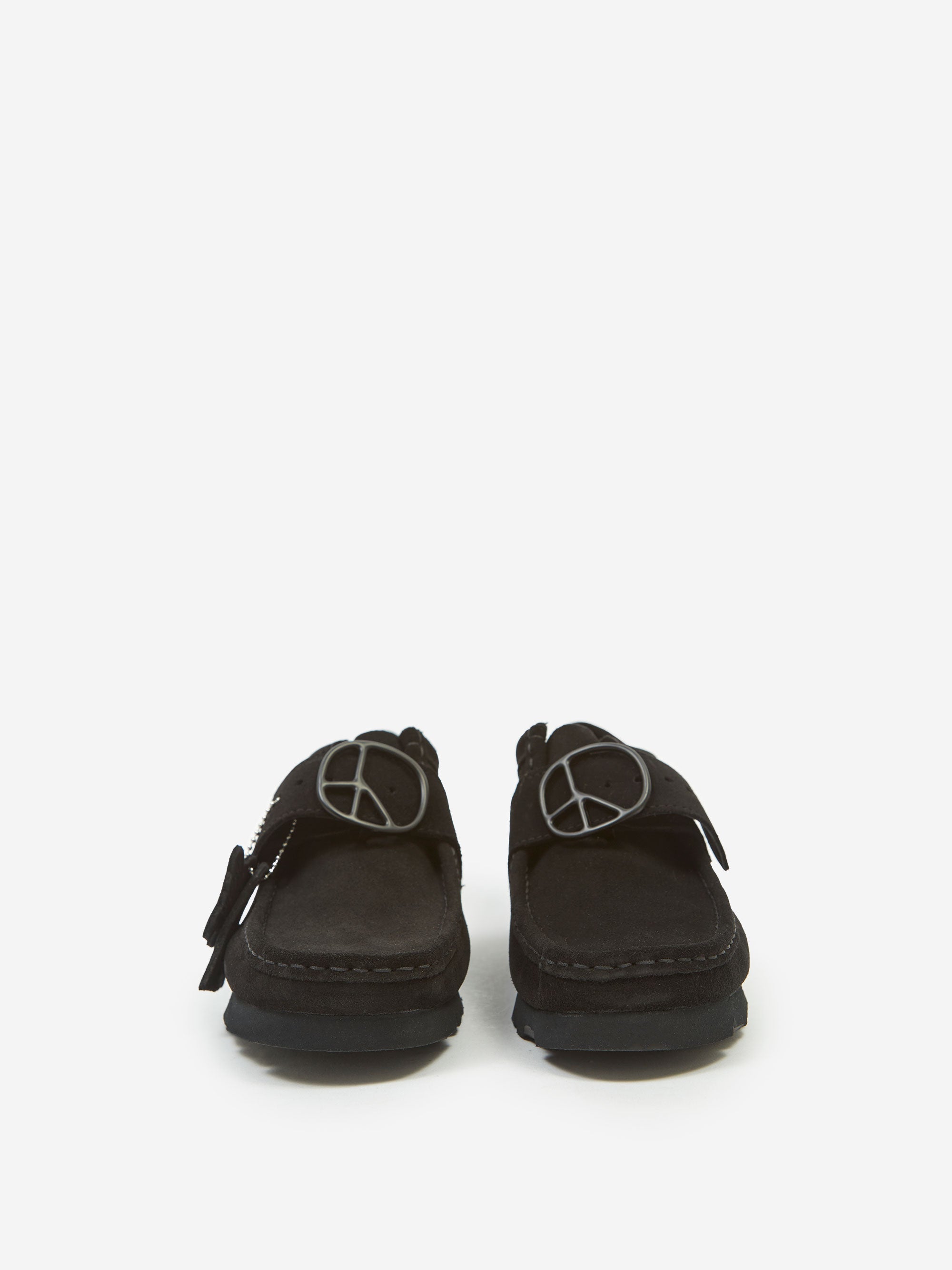 Clarks x Needles Wall Strap Low - Black Suede – Goodhood