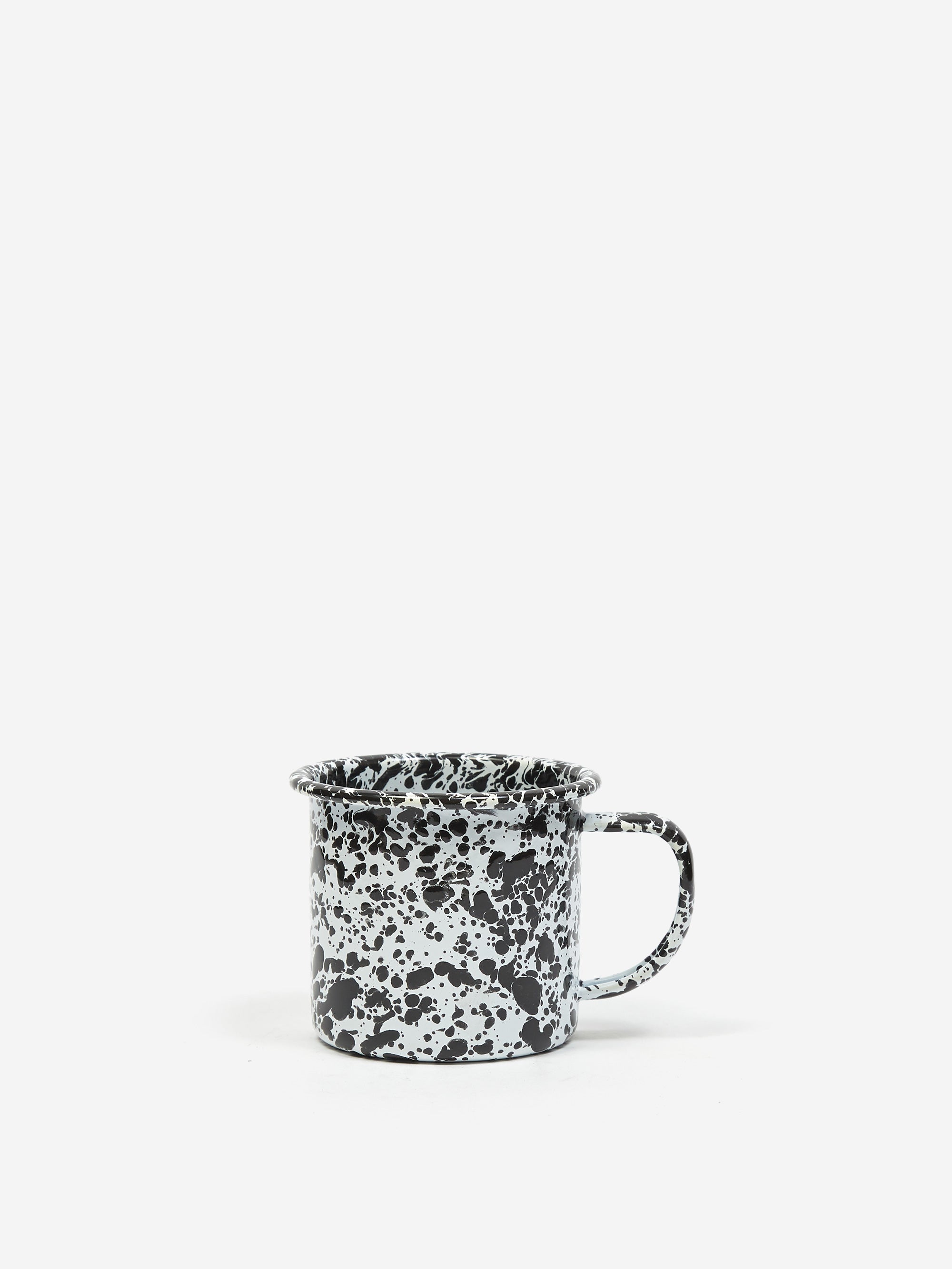 Crow Canyon Splatter Enamelware 12oz Mug - Black/White – Goodhood