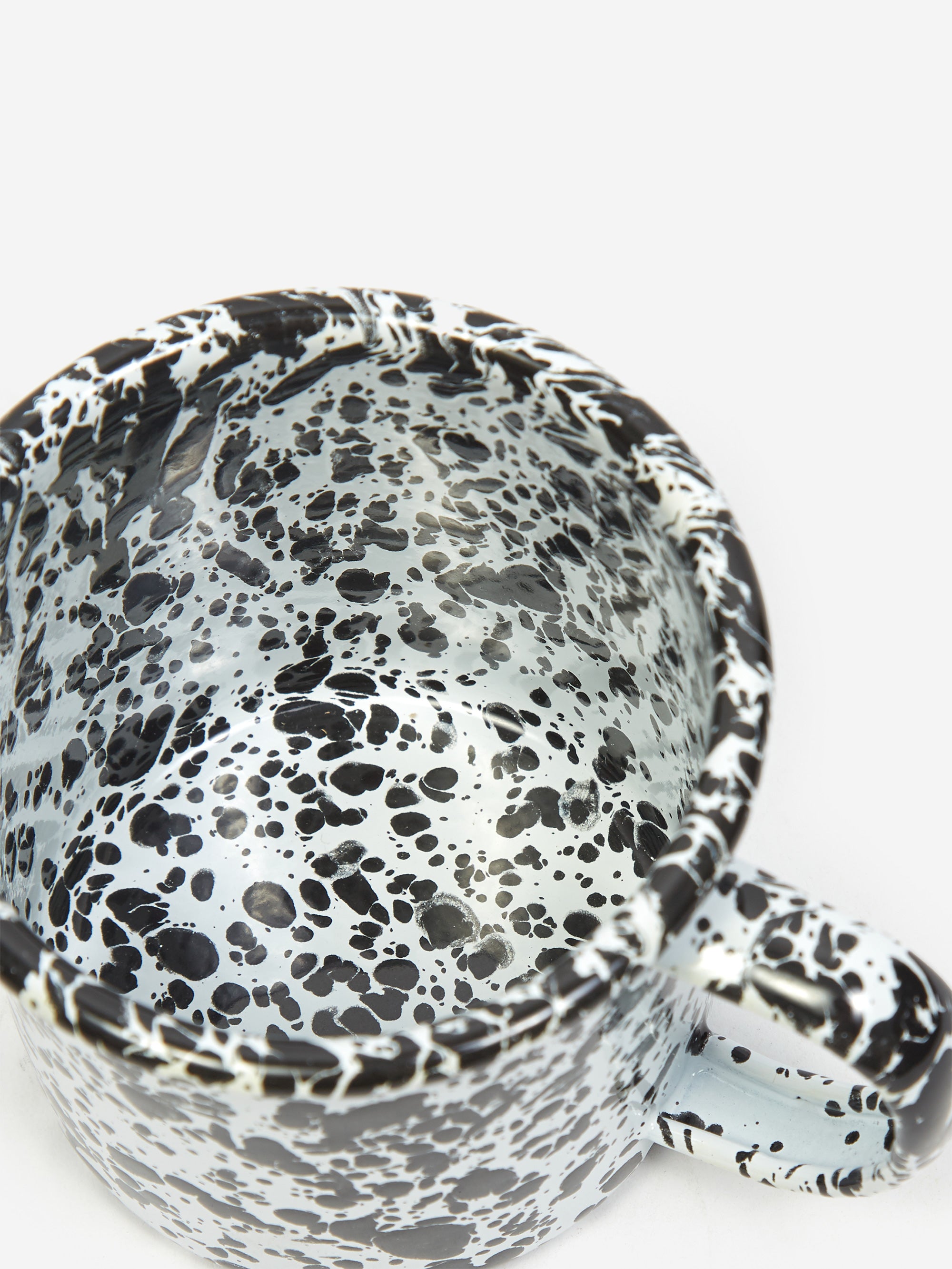 Crow Canyon Splatter Enamelware 12oz Mug - Black/White – Goodhood