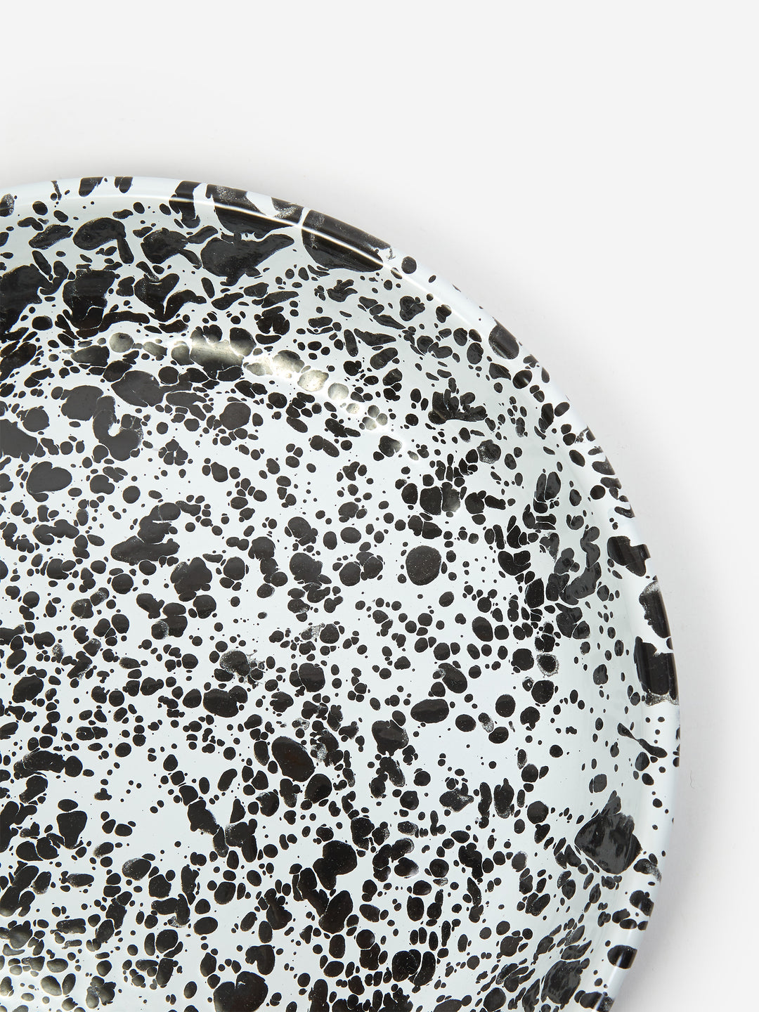 Crow Canyon Splatter Enamelware Pasta Plate - Black/White – Goodhood