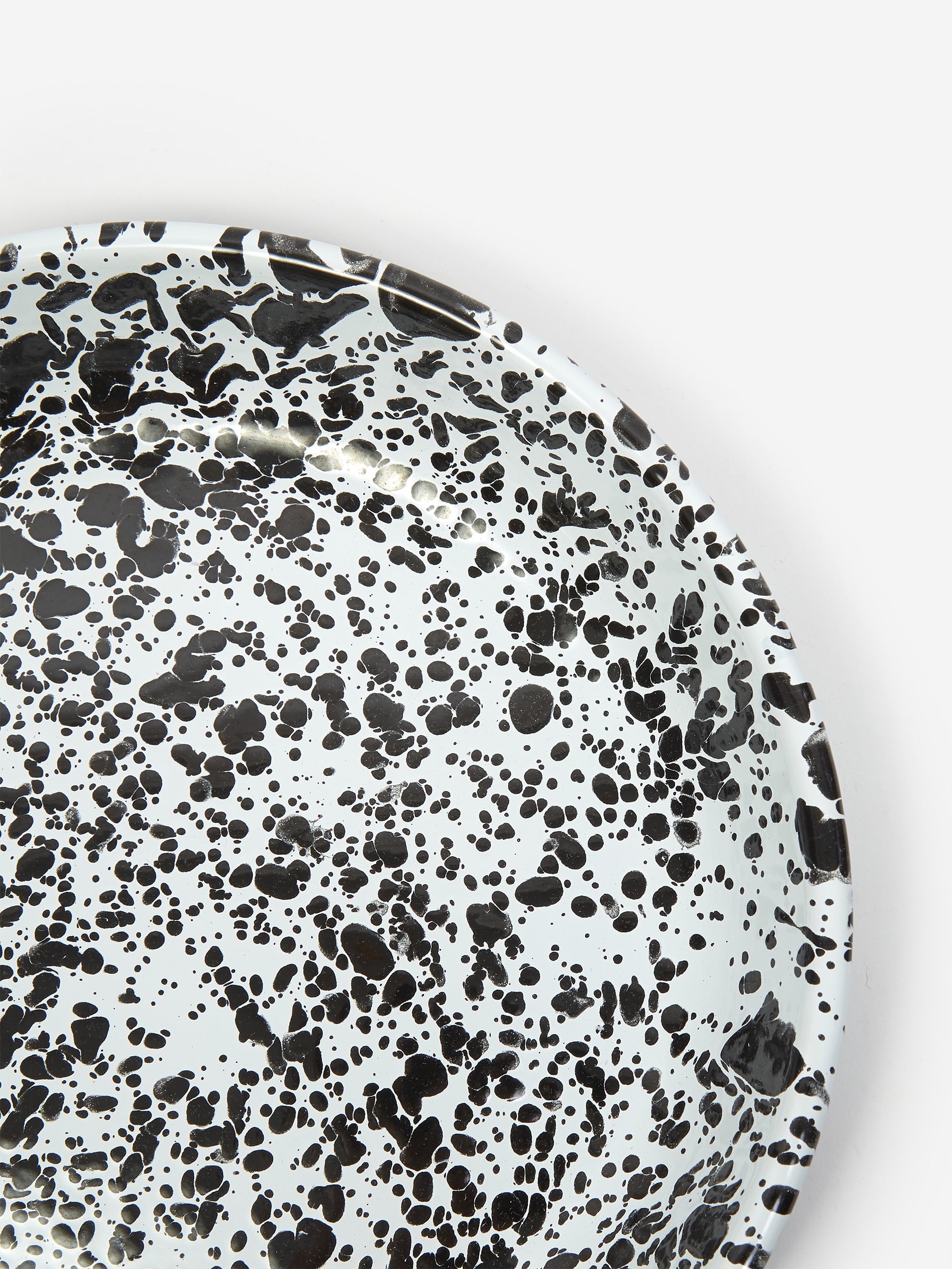 Crow Canyon Splatter Enamelware Pasta Plate - Black/White – Goodhood
