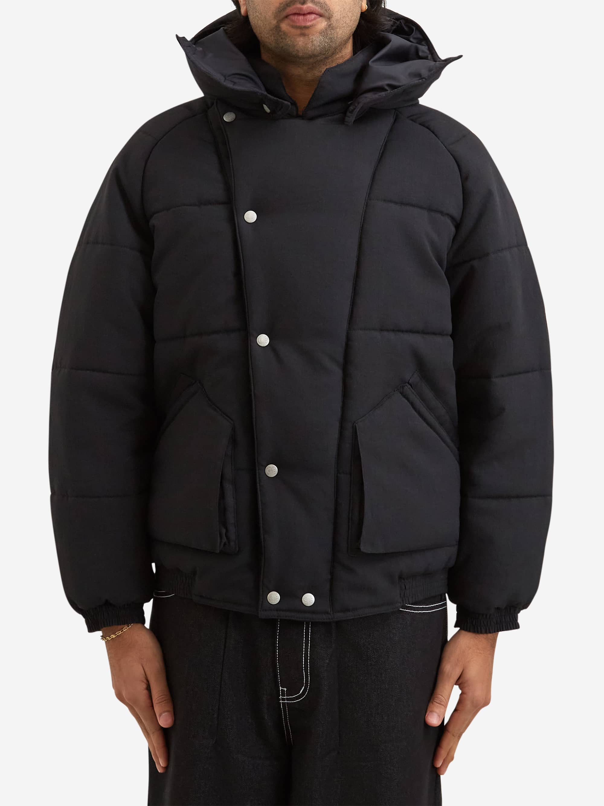 C.E Cav Empt Diagonal Flap Puff Jacket - Black – Goodhood