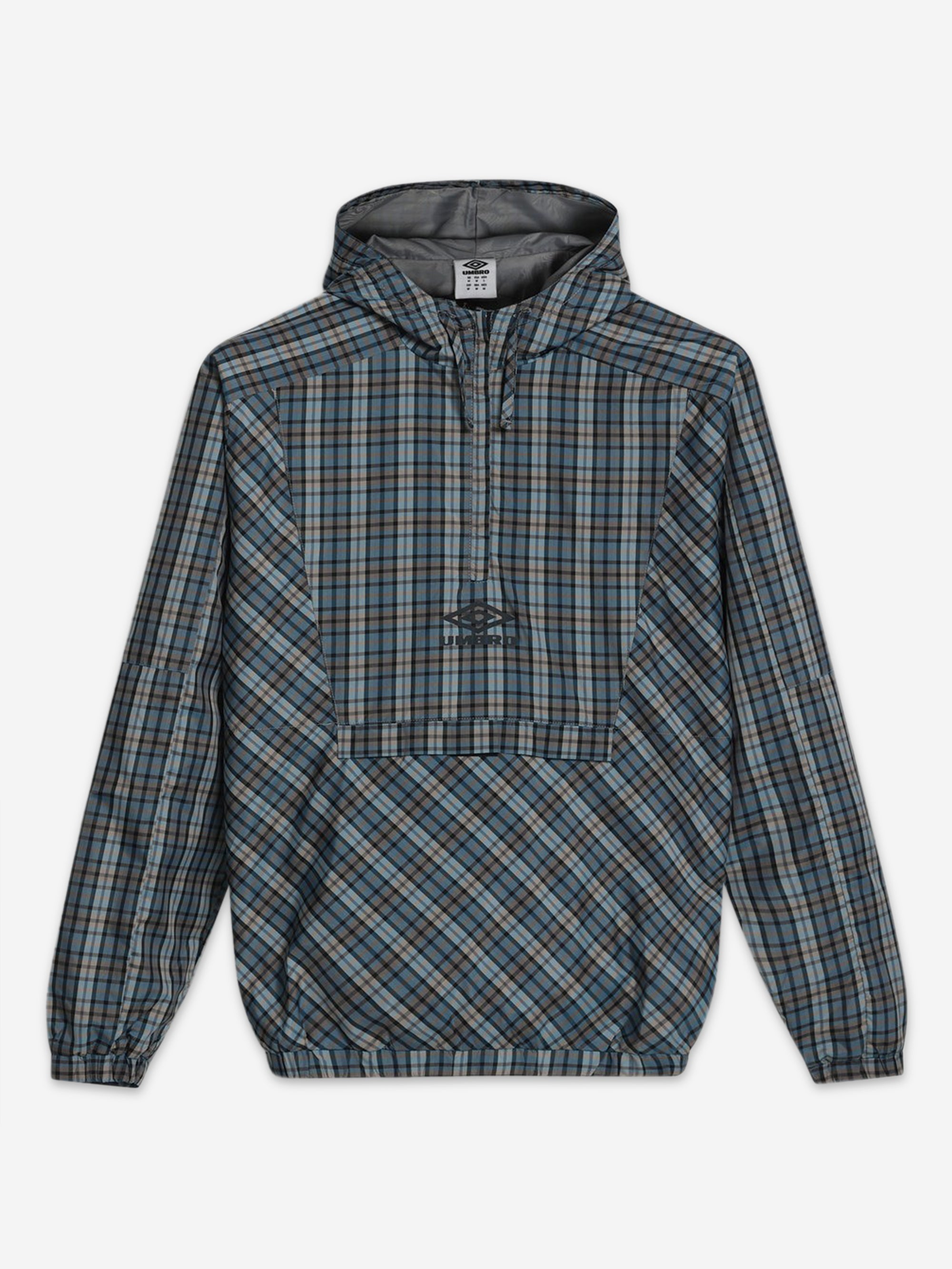 Umbro NQ Checked Cagoule - Grey/Blue Check – Goodhood