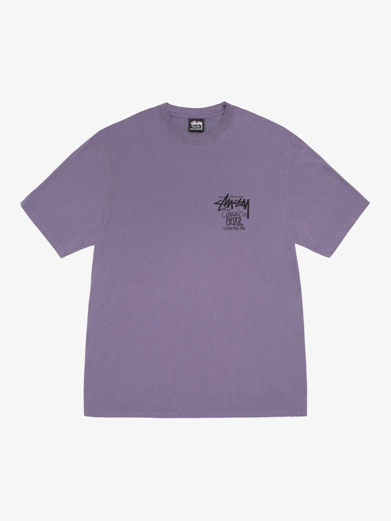 Stussy Classic Gear Pigment Dyed Tee - Grape – Goodhood