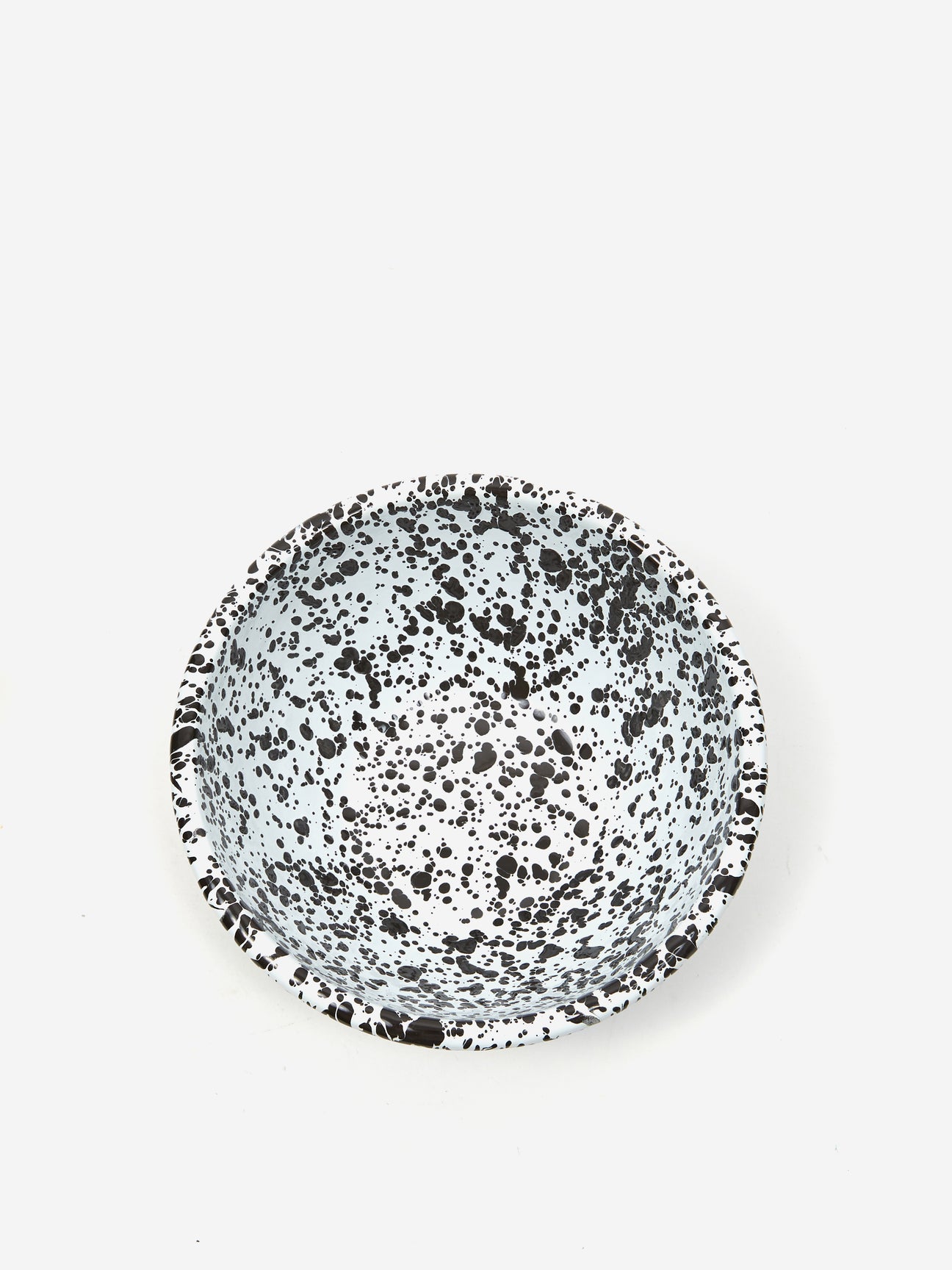 Crow Canyon Home Catalina Enamelware Small Serving Bowl - Black Marble ...