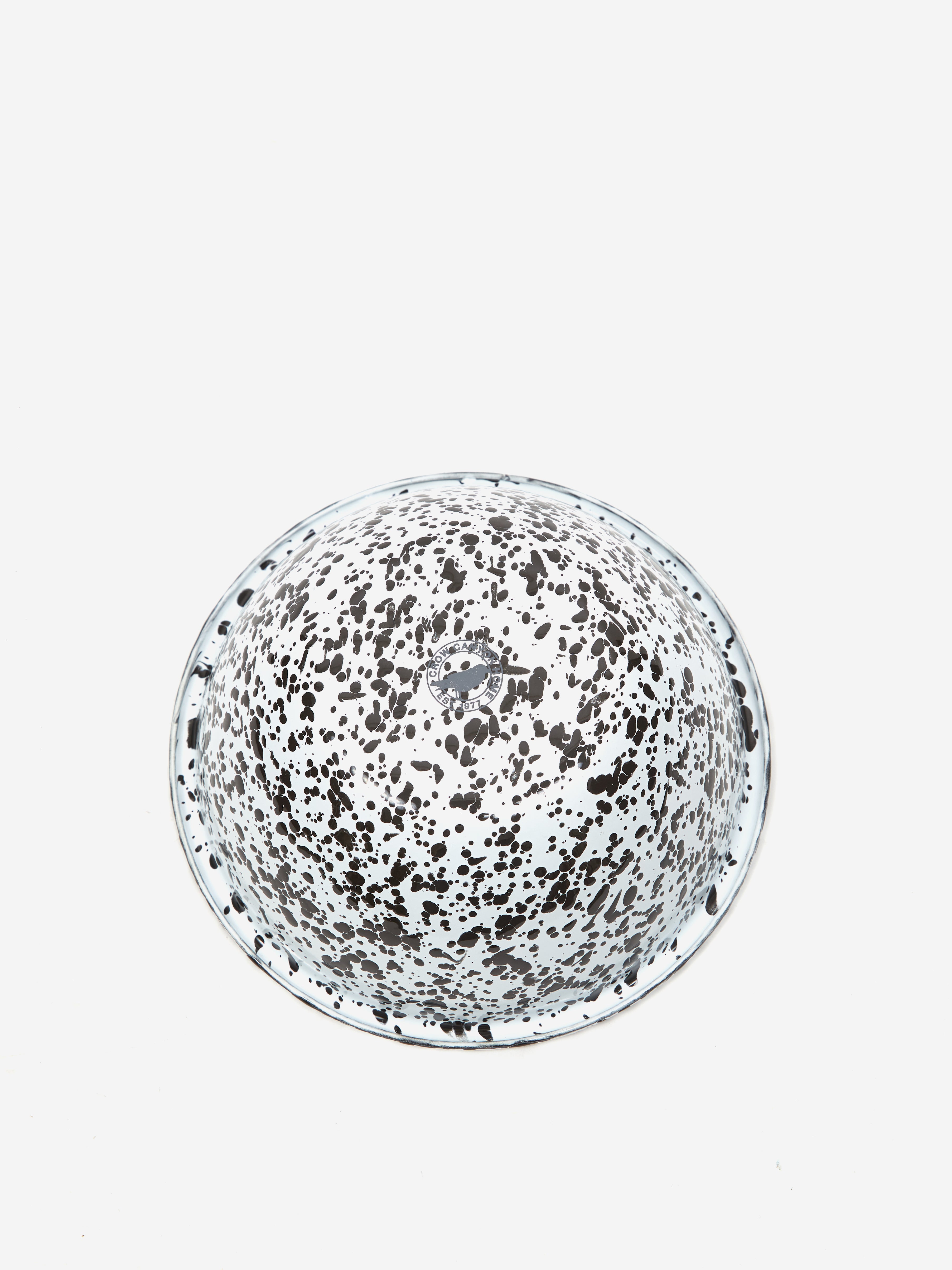 Crow Canyon Home Catalina Enamelware Small Serving Bowl - Black Marble ...