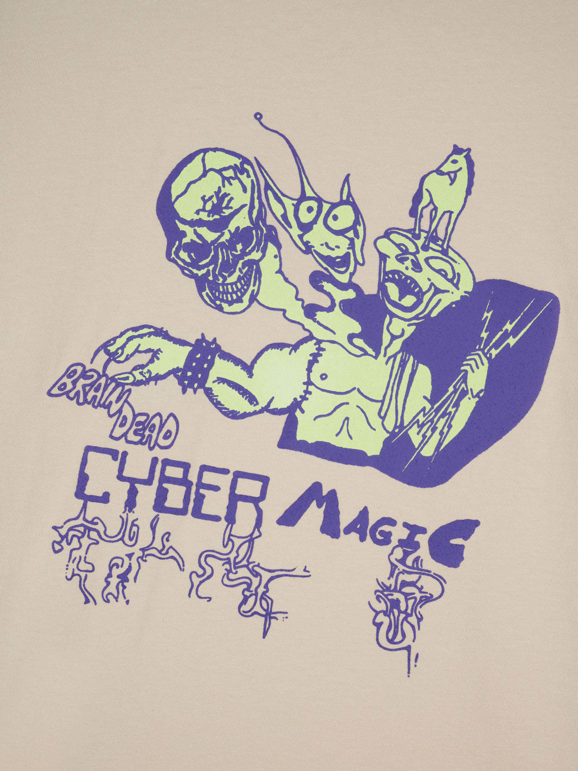 Brain Dead Cyber Magic T-Shirt - Oatmeal – Goodhood