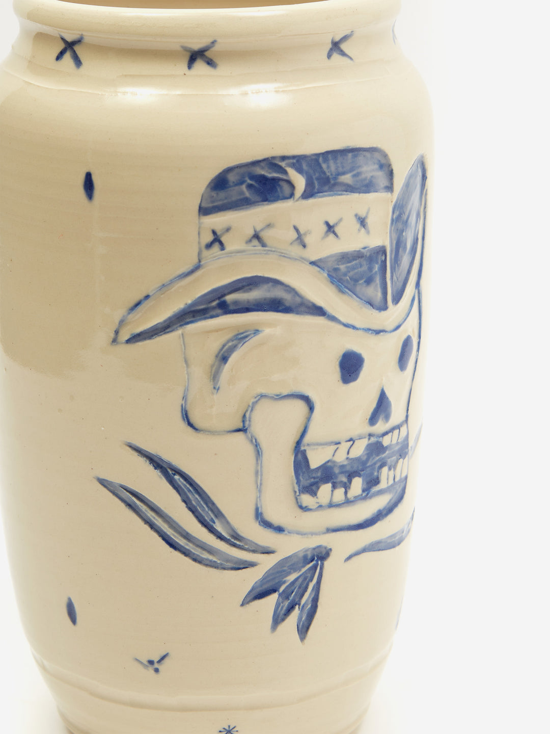Danny D's Mud Shop Handmade Blue Cowboy Vase – Goodhood
