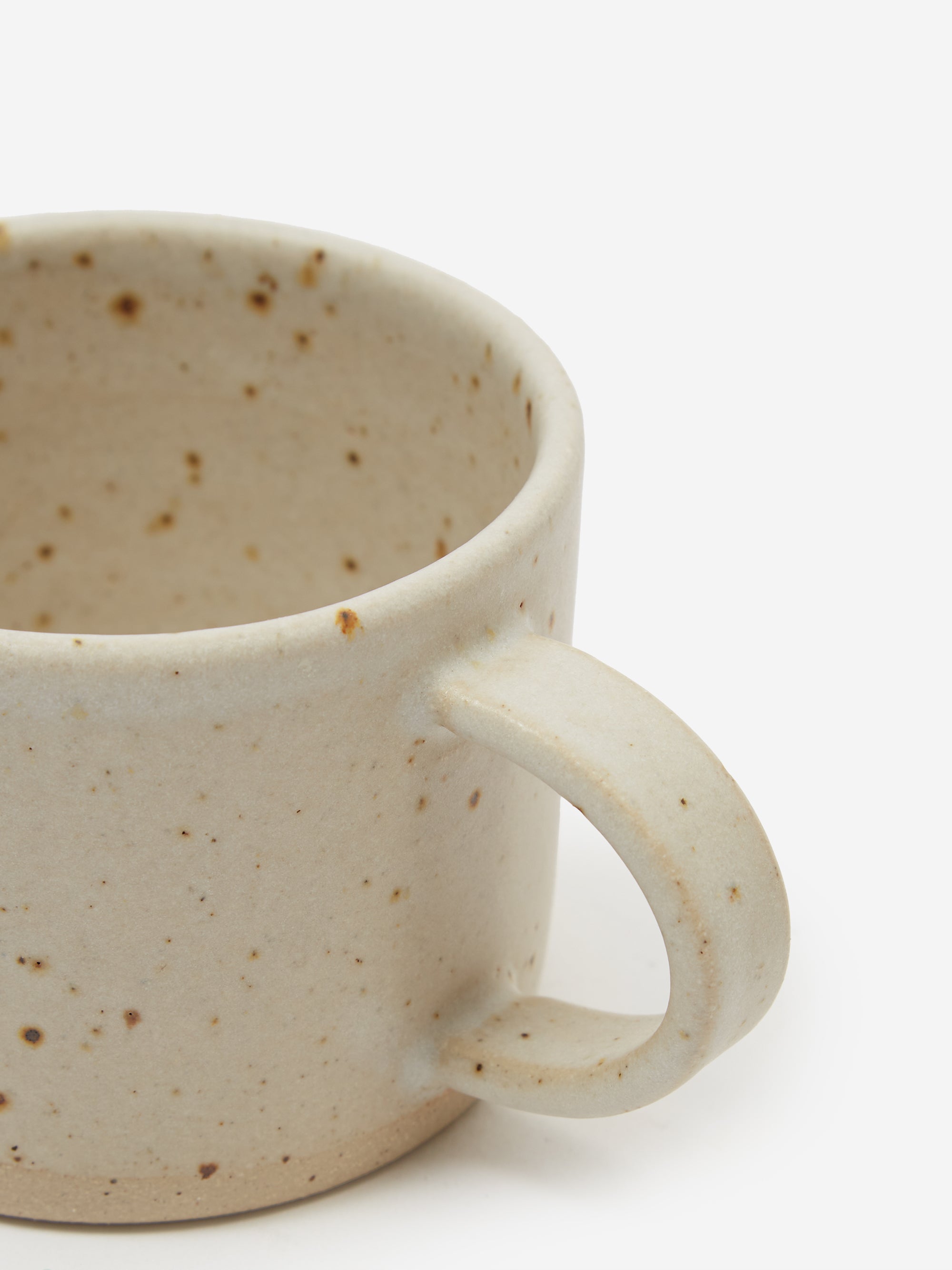 DOR & TAN Short Mug - Speckled White – Goodhood
