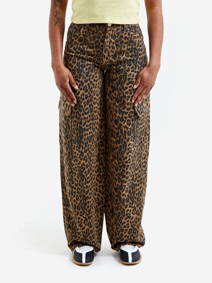 Damson Madder Leopard Cargo Jean - Leopard – Goodhood