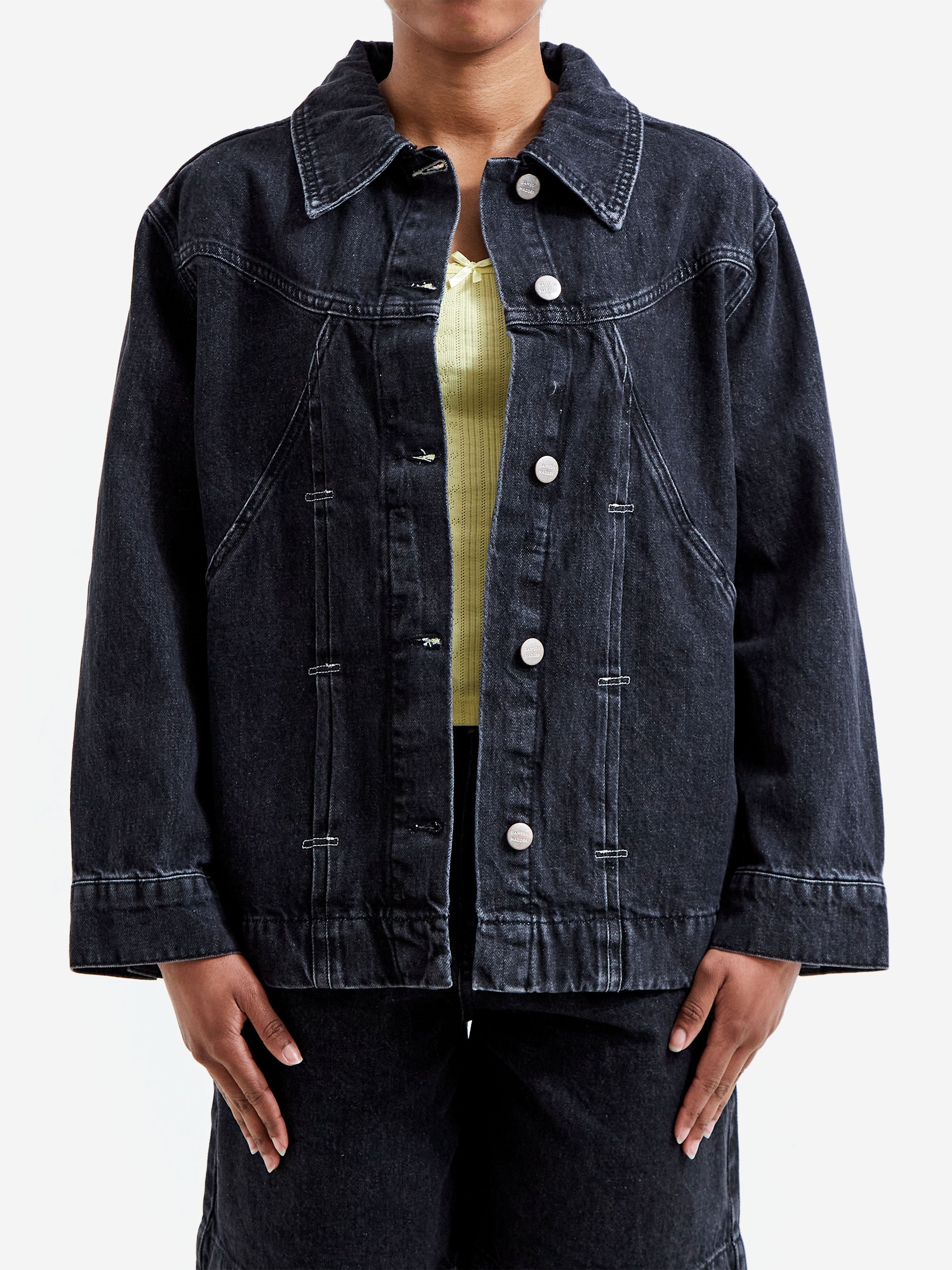 Damson Madder Stevie Shacket - Washed Black – Goodhood