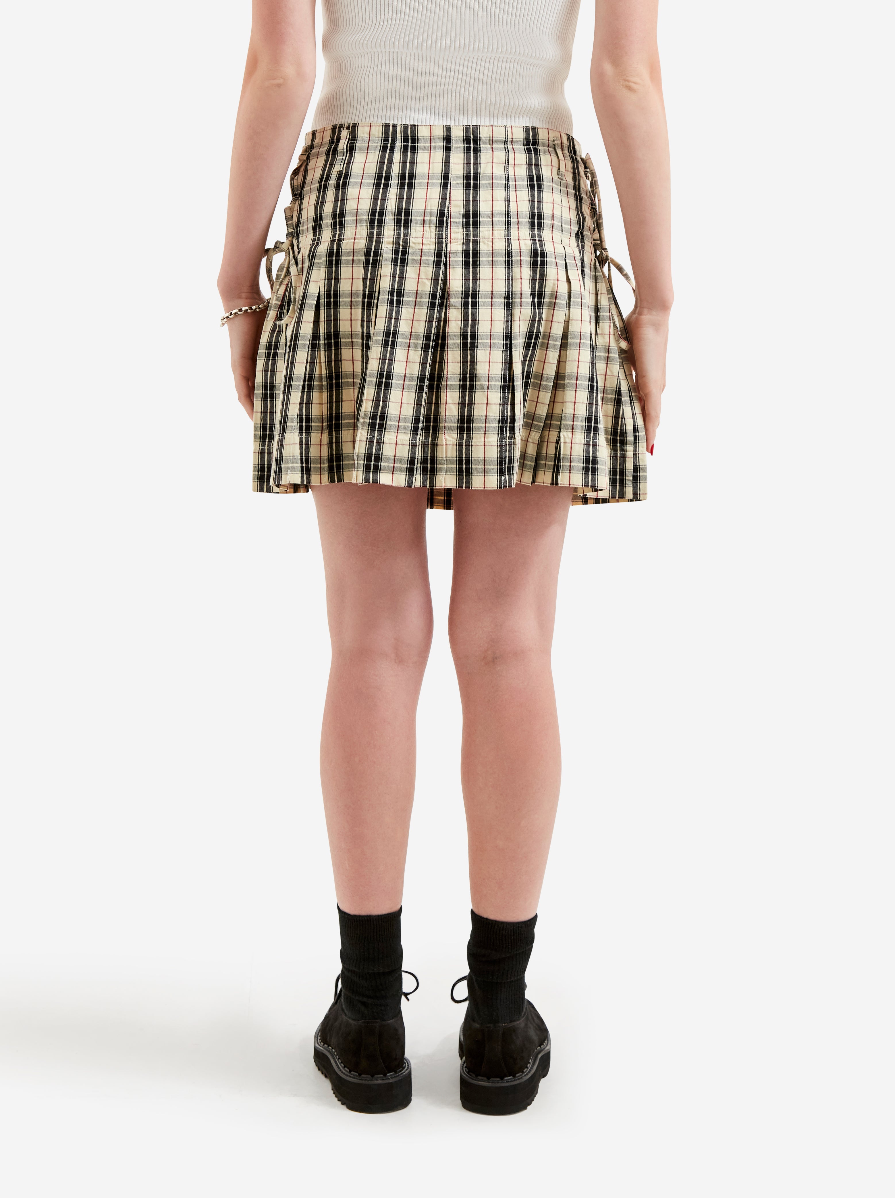Damson Madder Moffy Mini Kilt - Butter Check – Goodhood