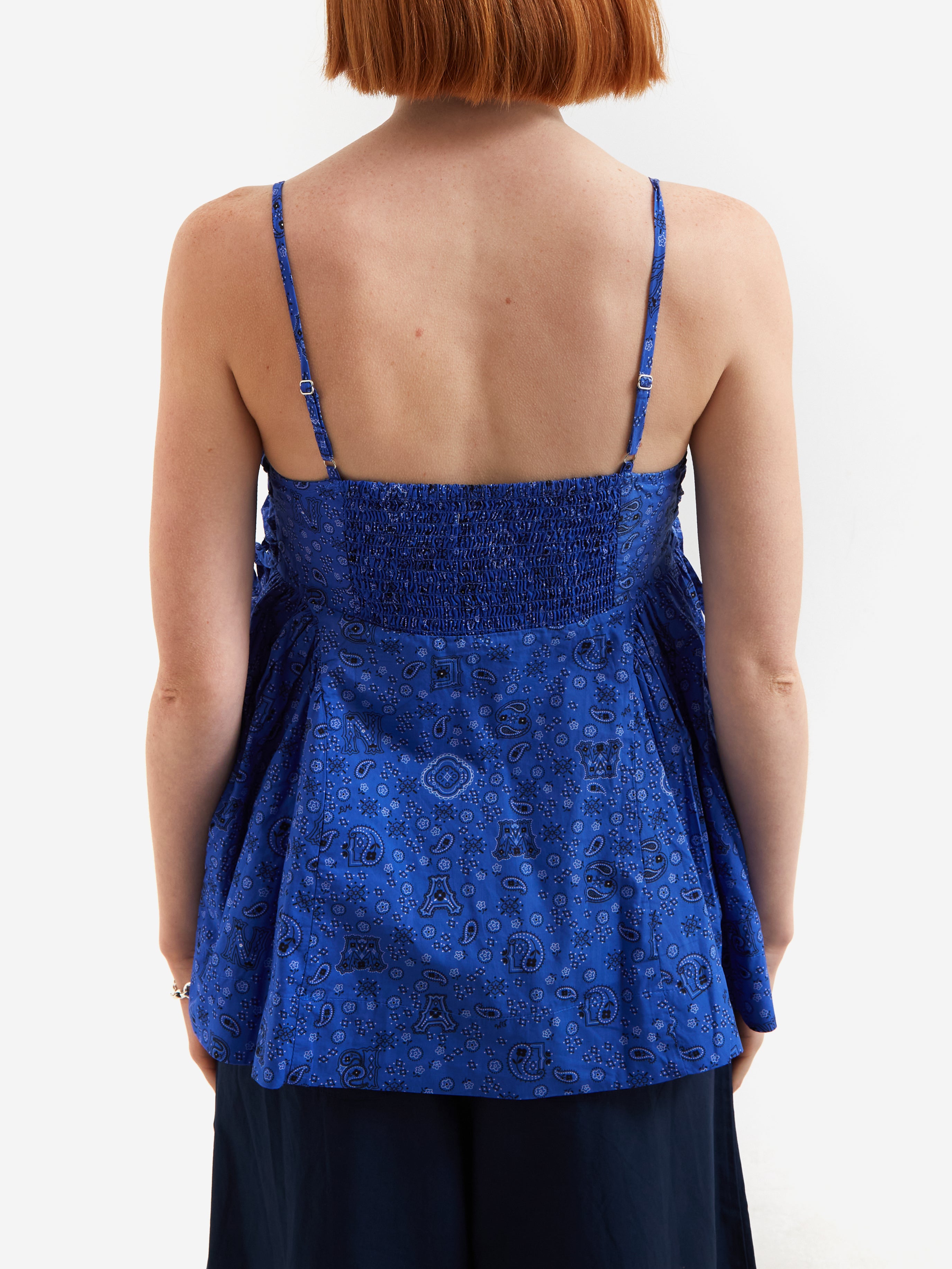 Damson Madder Cressida Cami - Blue Paisley – Goodhood