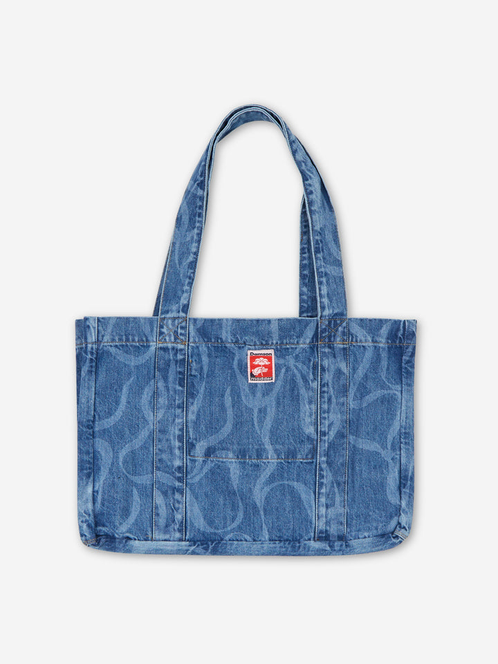 Damson Madder Denim Tote Bagin Bow Laser – Goodhood