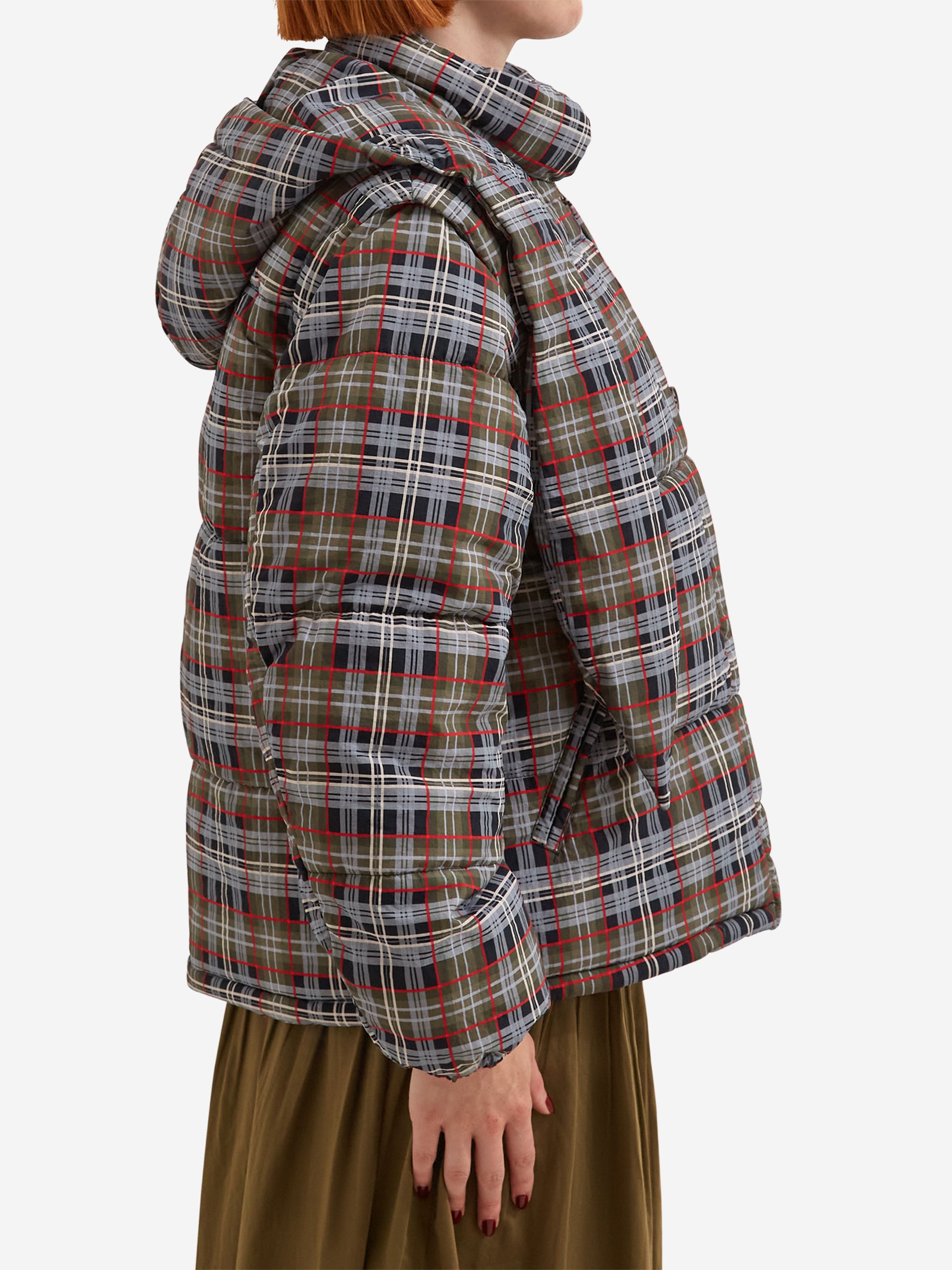 Damson Madder Pearl Puffer - Multi Check – Goodhood