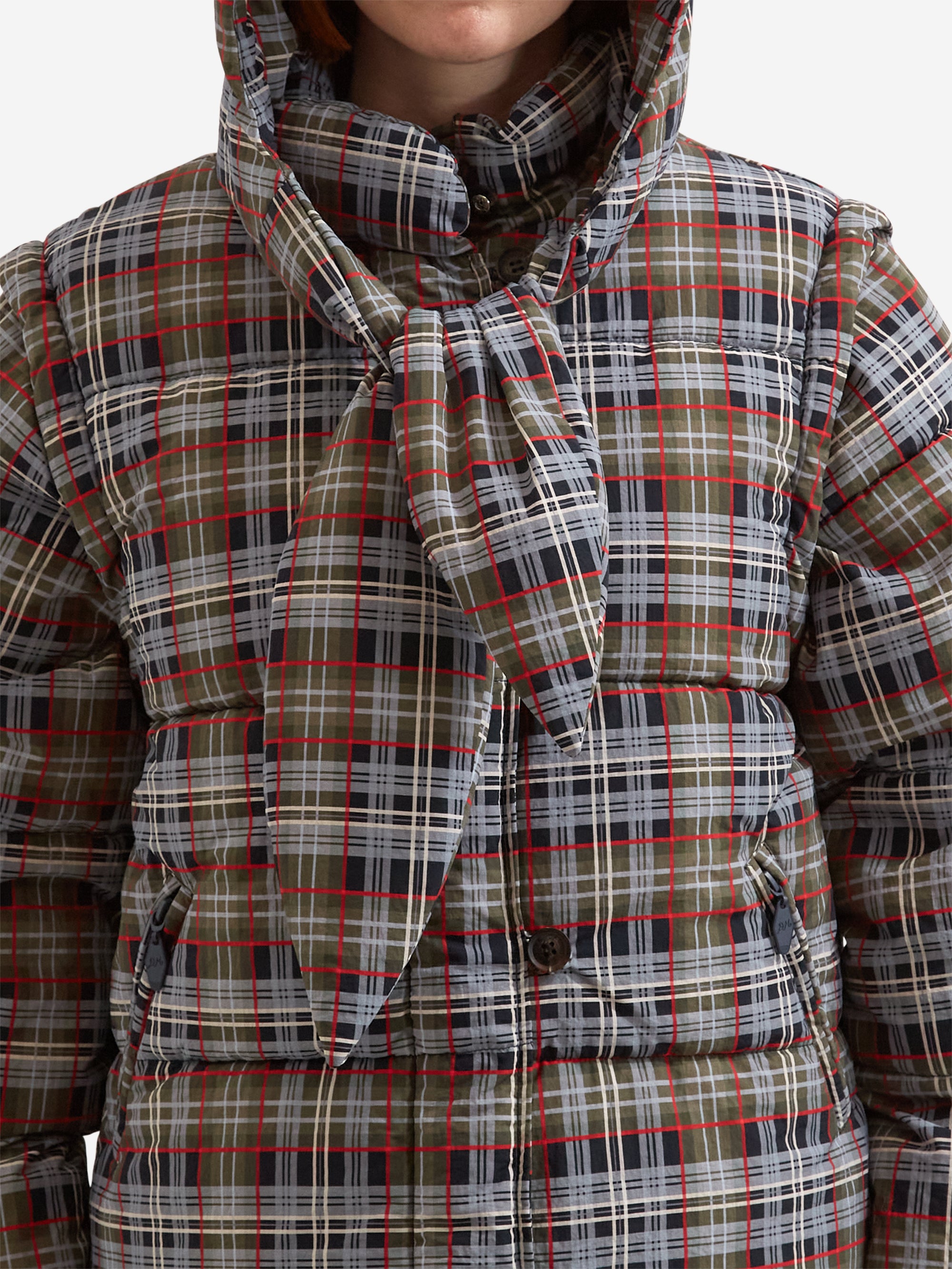 Damson Madder Pearl Puffer - Multi Check – Goodhood