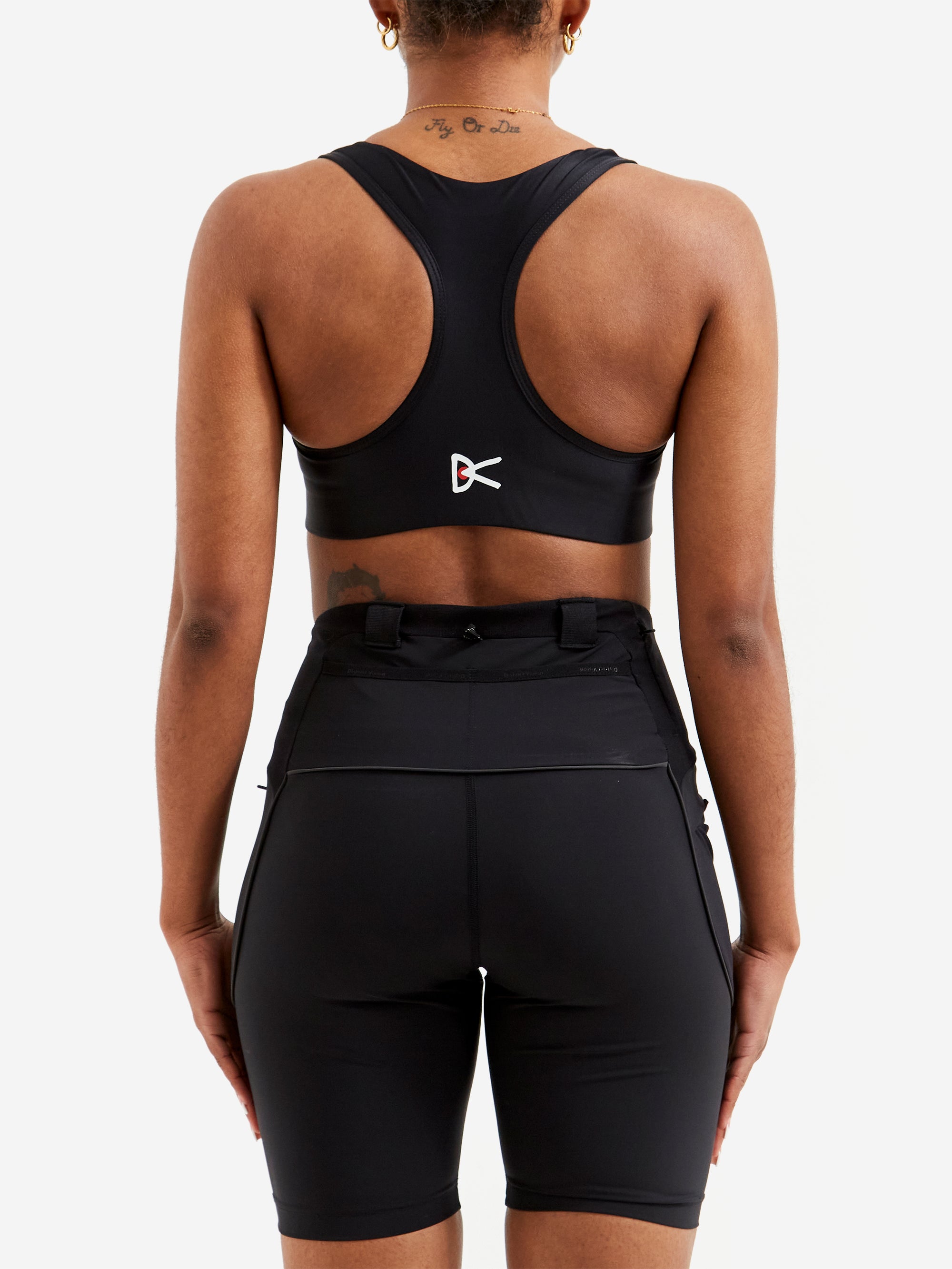 District Vision Twin Layer Medium Support Bra - Black – Goodhood