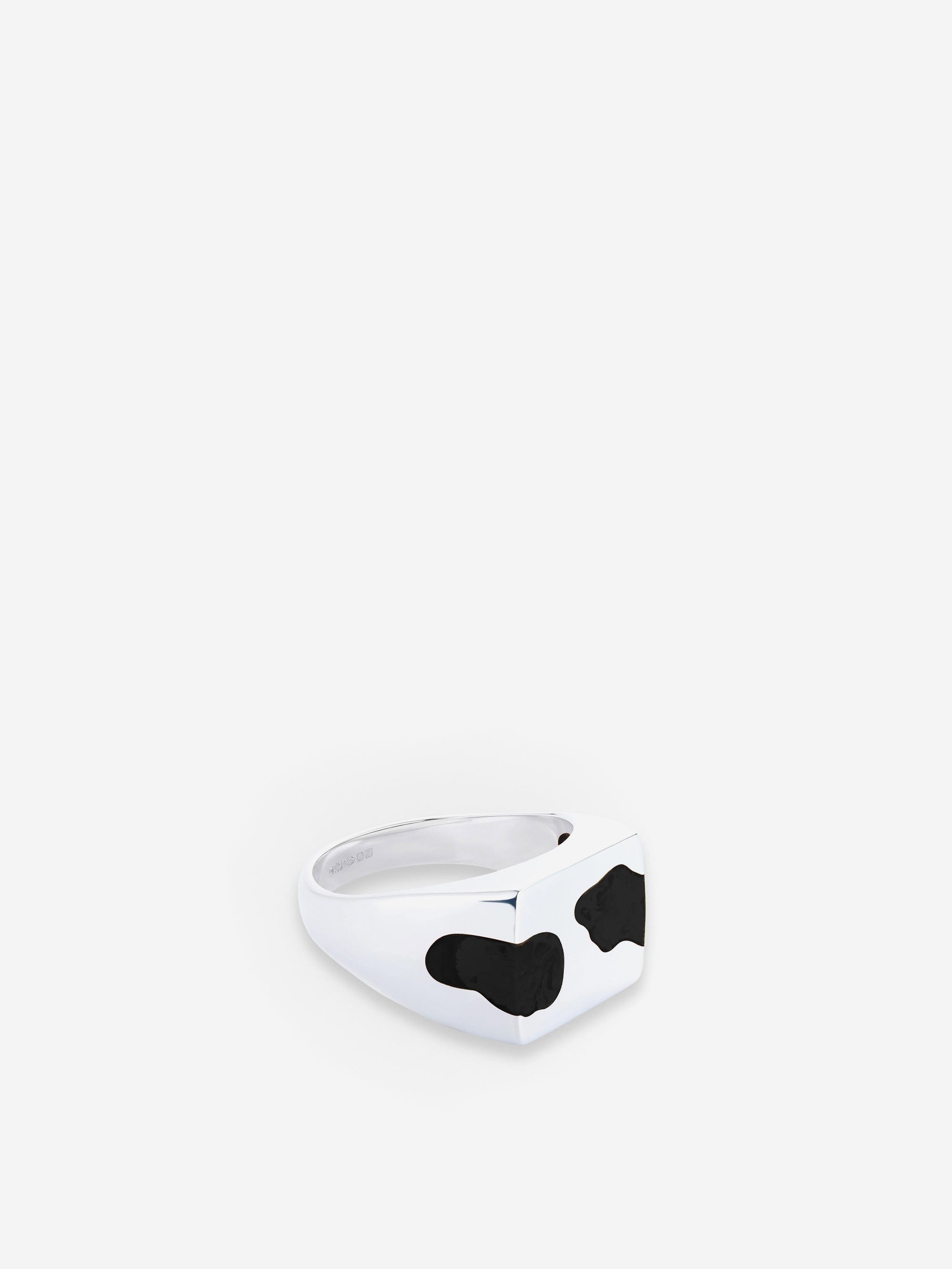 Ellie Mercer Two Piece Signet Ring - Black – Goodhood