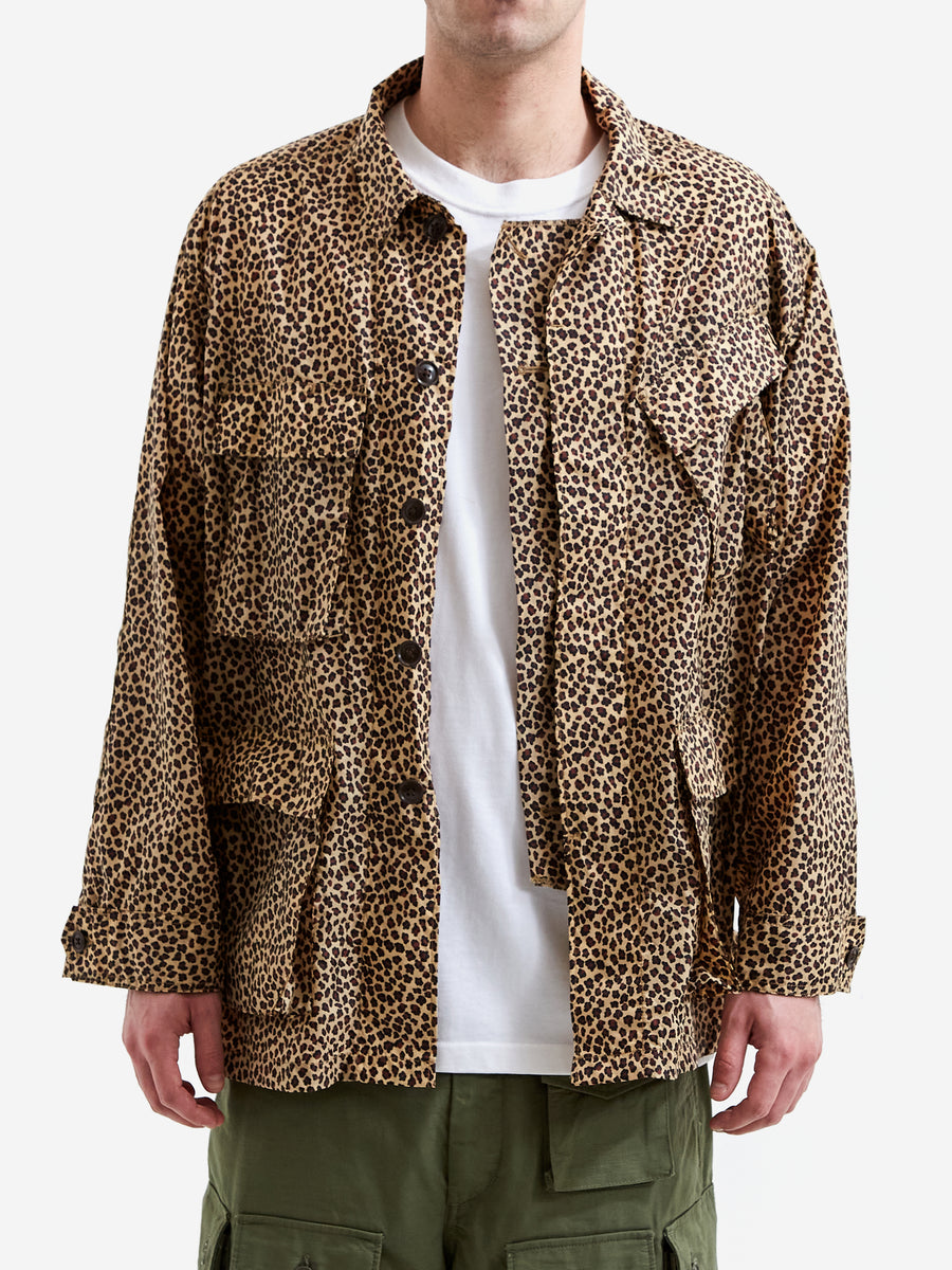 Engineered Garments BDU Jacket - Khaki Leopard Print – Goodhood