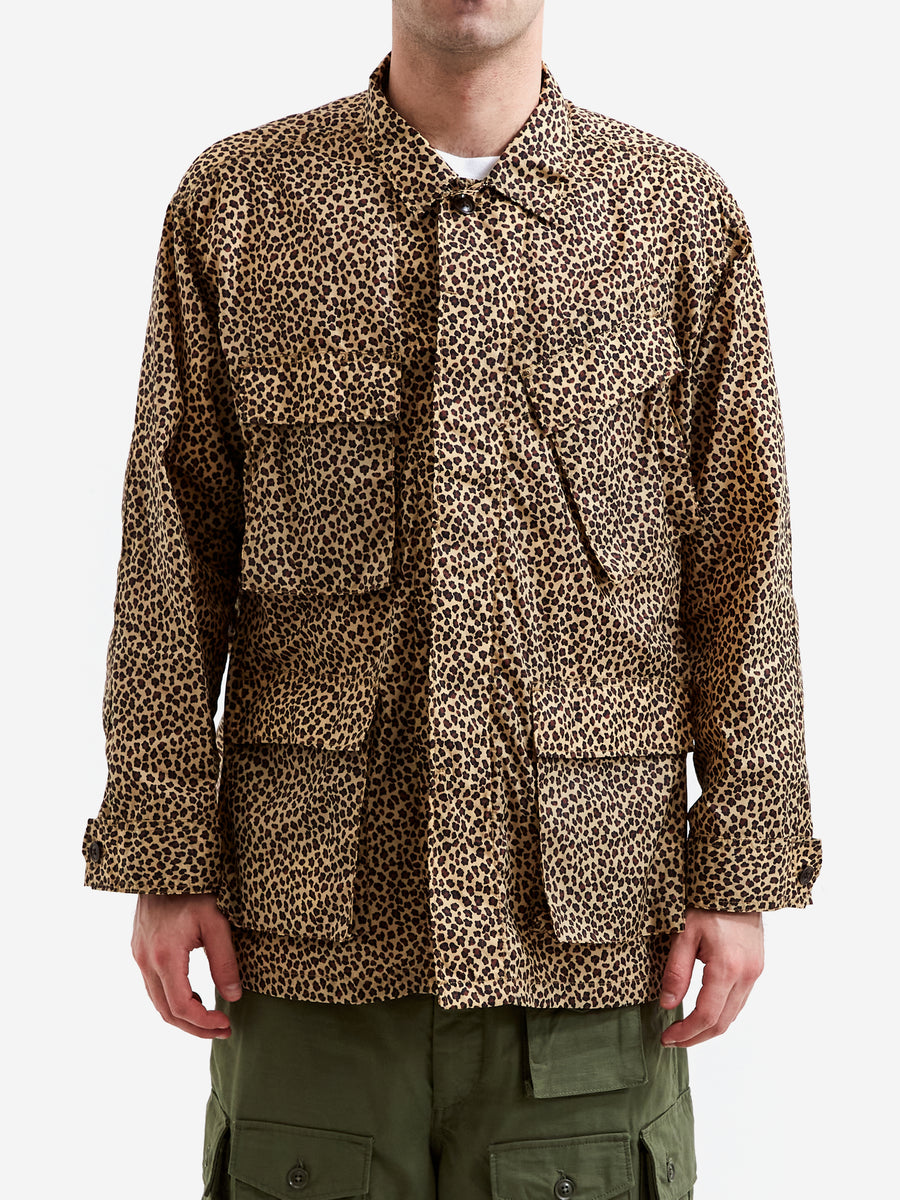 Engineered Garments BDU Jacket - Khaki Leopard Print – Goodhood