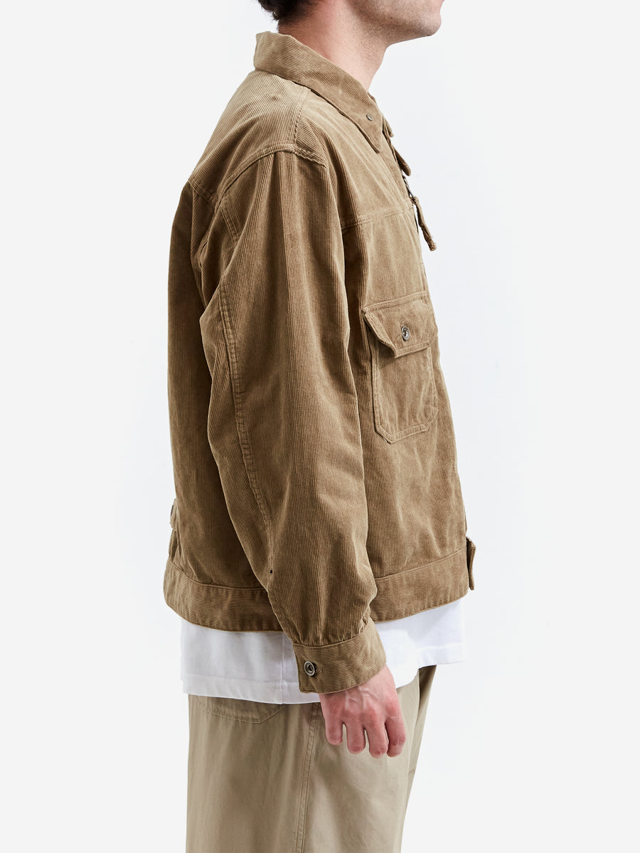 Engineered Garments Trucker Jacket - Khaki Corduroy – Goodhood