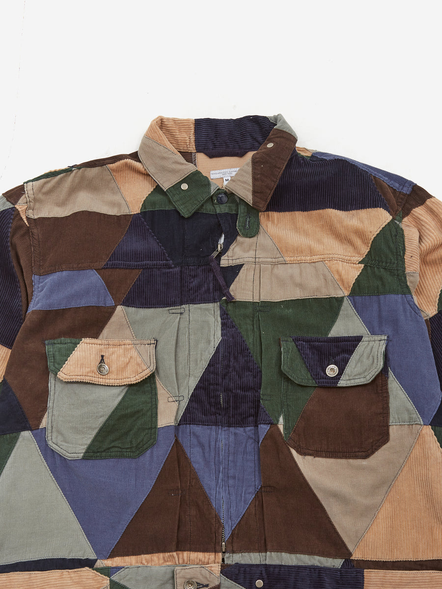 Engineered Garments Trucker Jacket - Multi Colour Triangle Patchwork – Goodhood