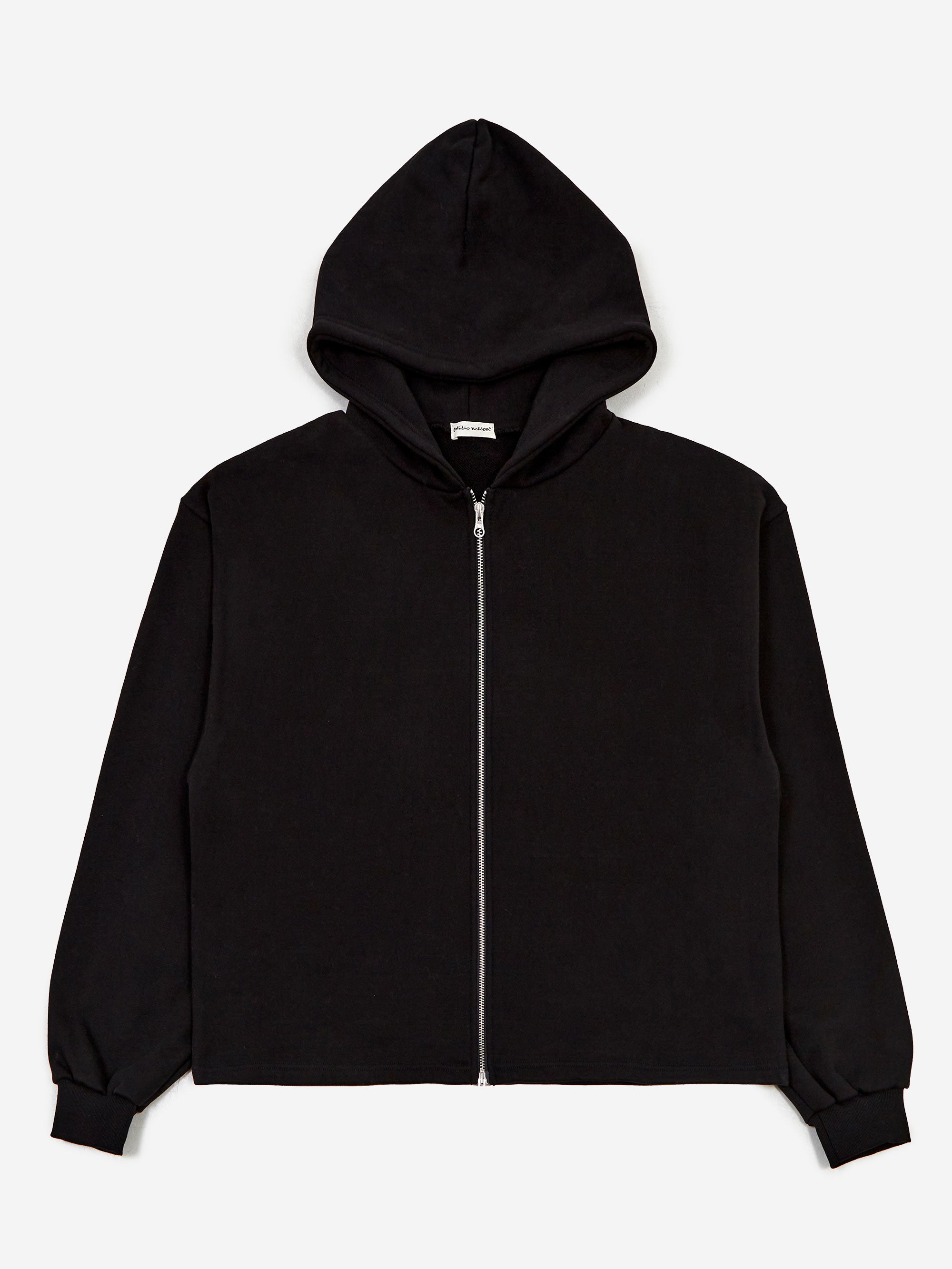 Estudio Niksen Boxy Zip-up Hoodie - Black – Goodhood