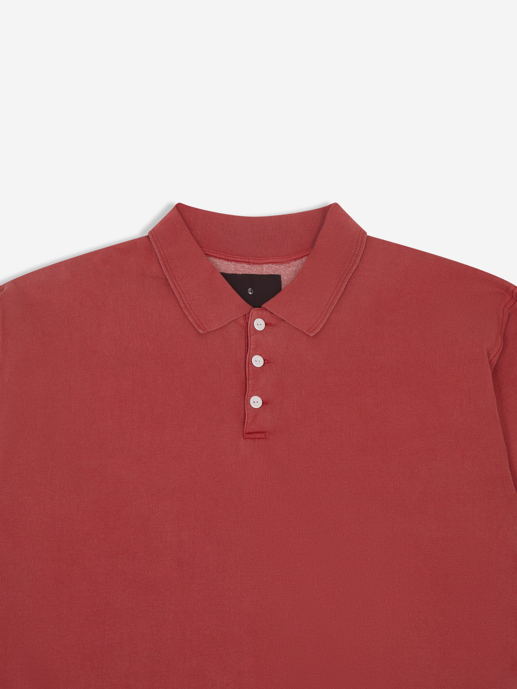 Earth People Acid Wash Polo Jersey - Red – Goodhood