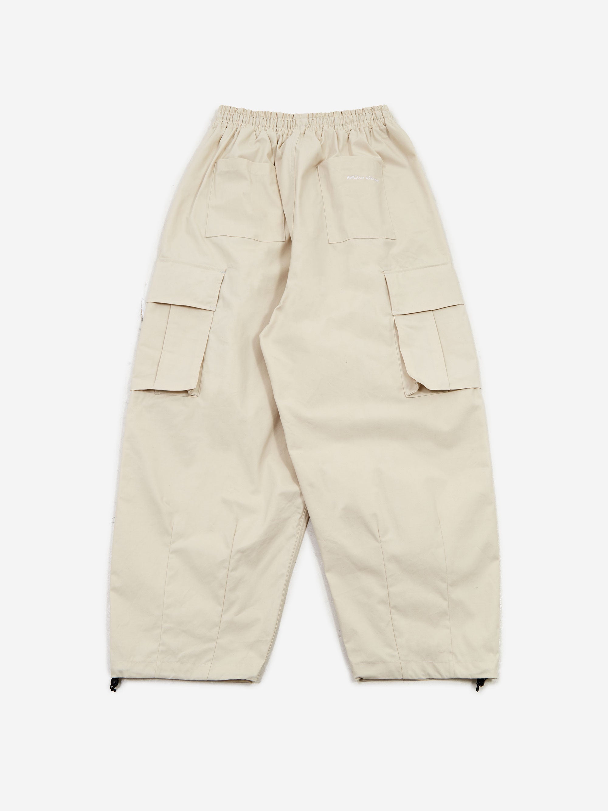 Estudio Niksen Cargo String Balloon Pants - Cream – Goodhood