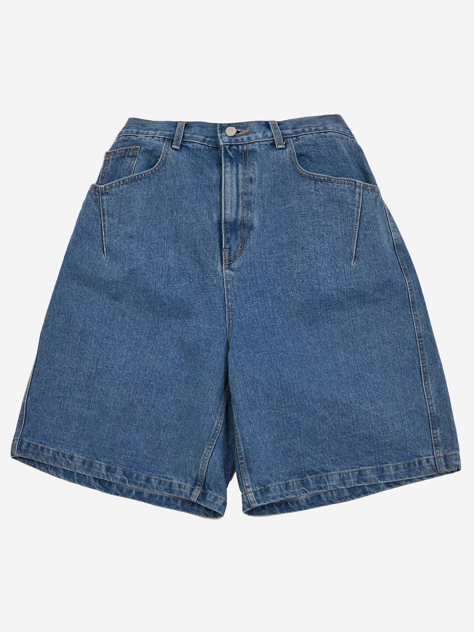 Estudio Niksen Half Dart Denim Shorts - Blue – Goodhood