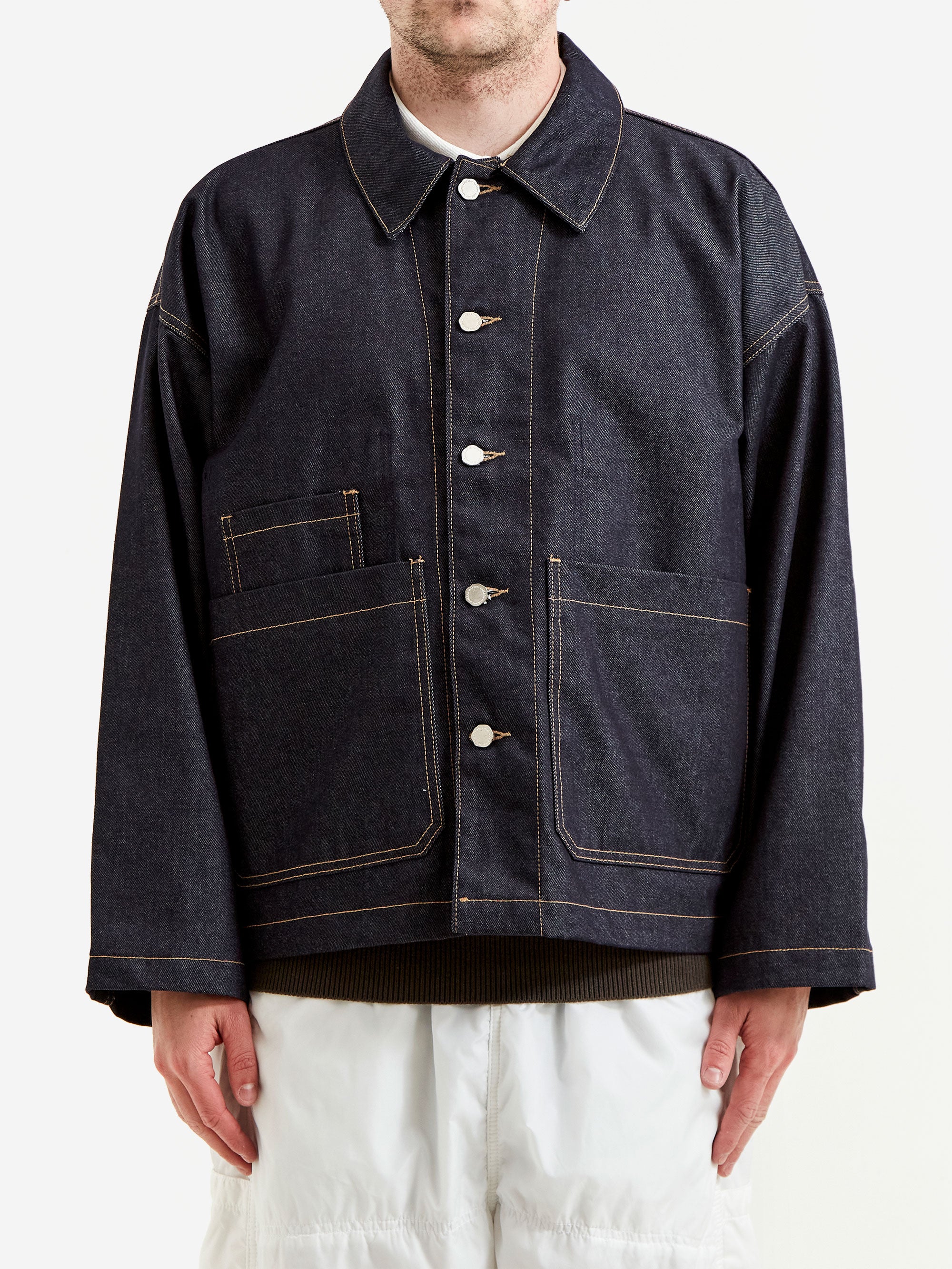 Estudio Niksen Three-pocket Work Jacket - Indigo – Goodhood