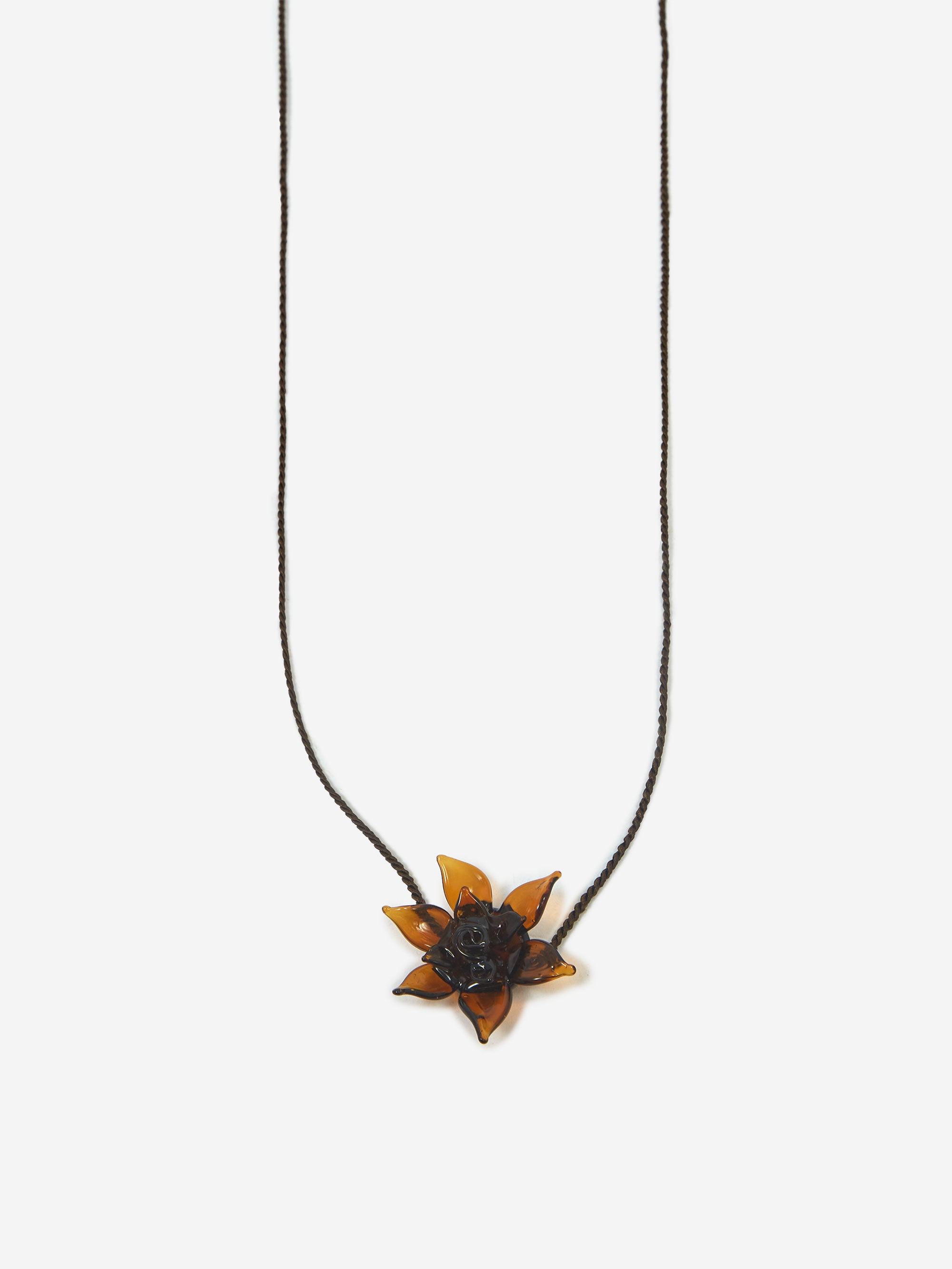 Eyland Rina Glass Flower Necklace - Brown – Goodhood