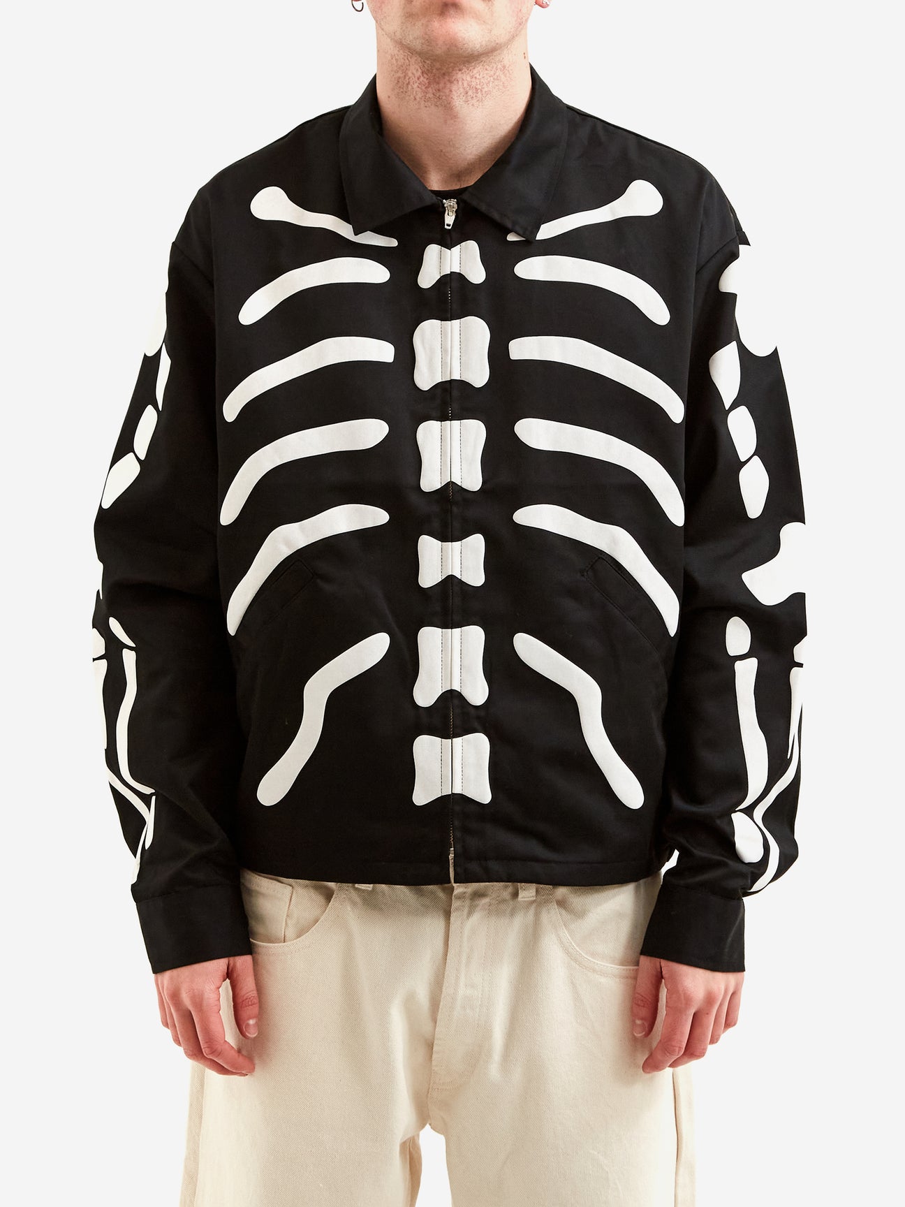 Flagstuff Bone Work Jacket - Black – Goodhood