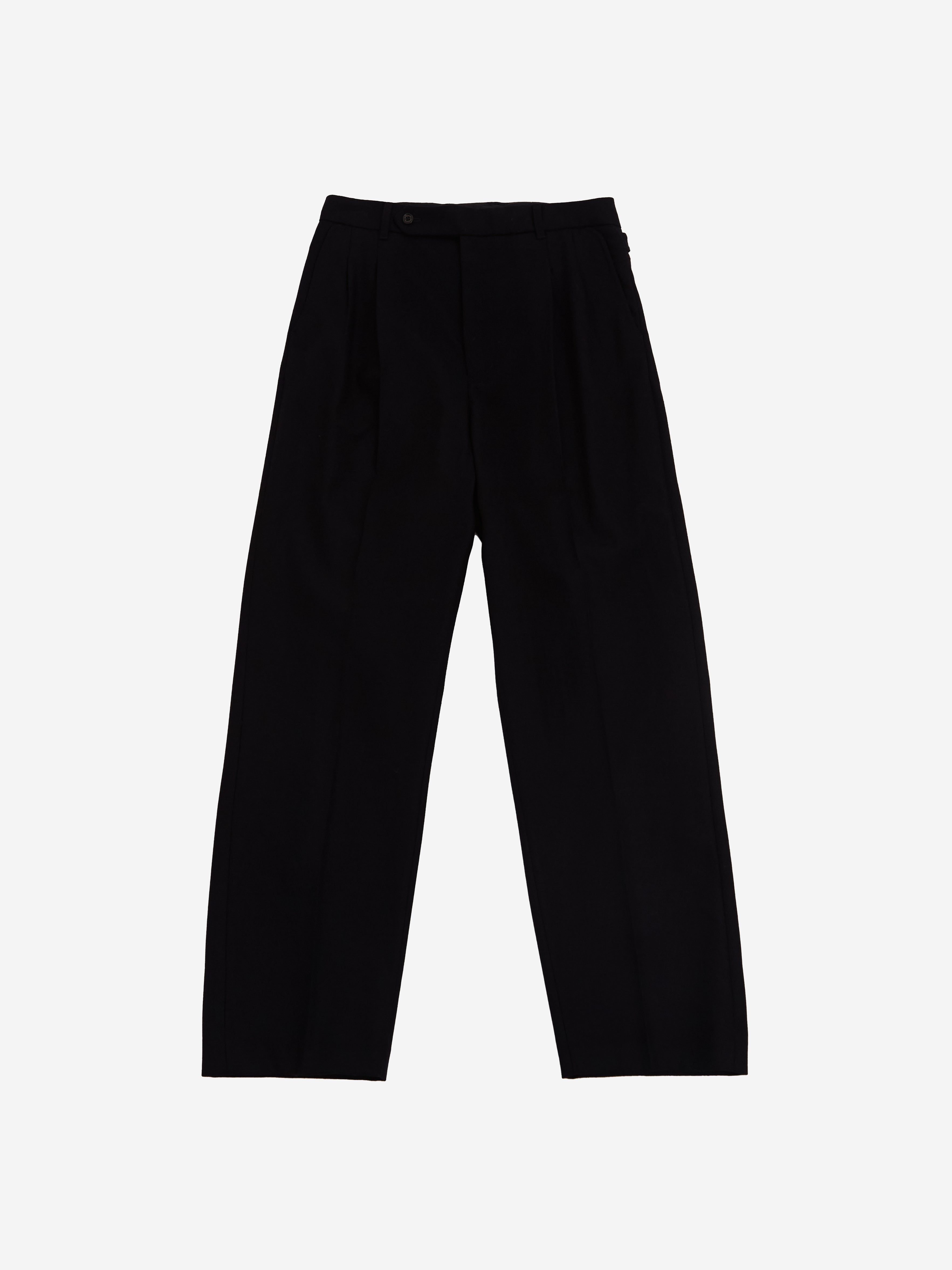 Farah Japan Two Tuck Side Adjustable Pants - Navy – Goodhood