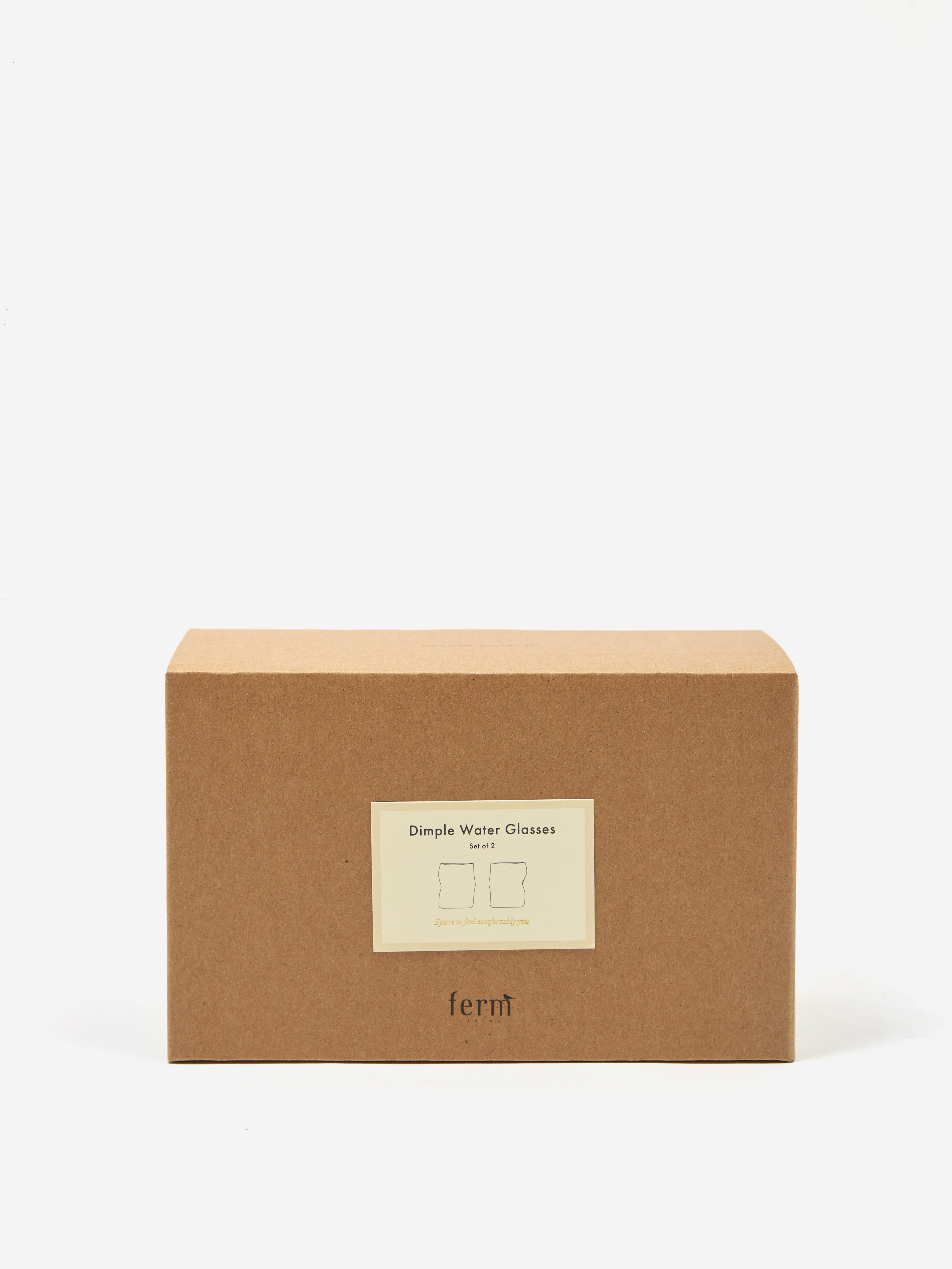 ferm LIVING Dimple Glasses Set of 2 - Clear – Goodhood