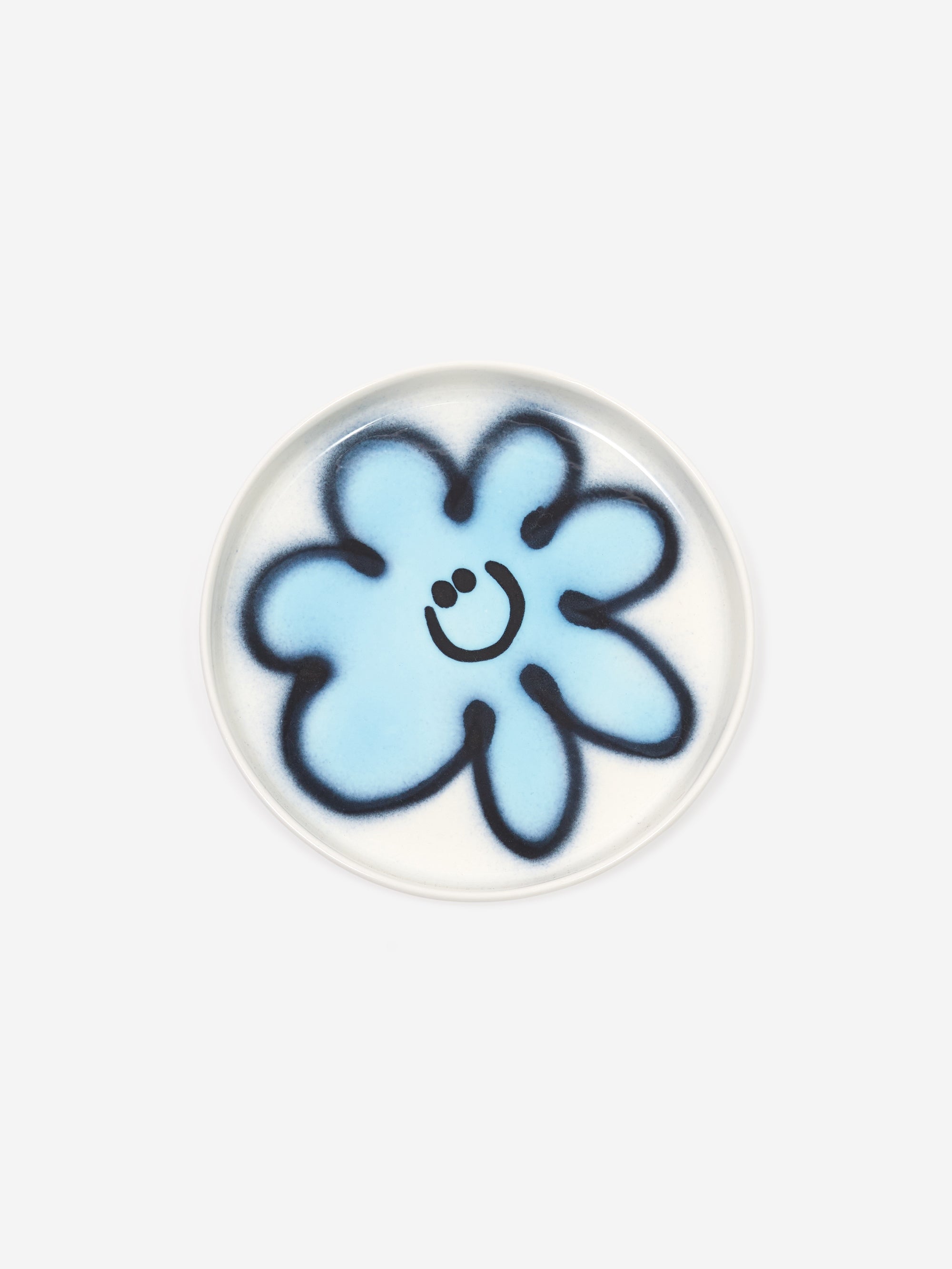 Frizbee Ceramics Baby Plate - Blue Carne – Goodhood