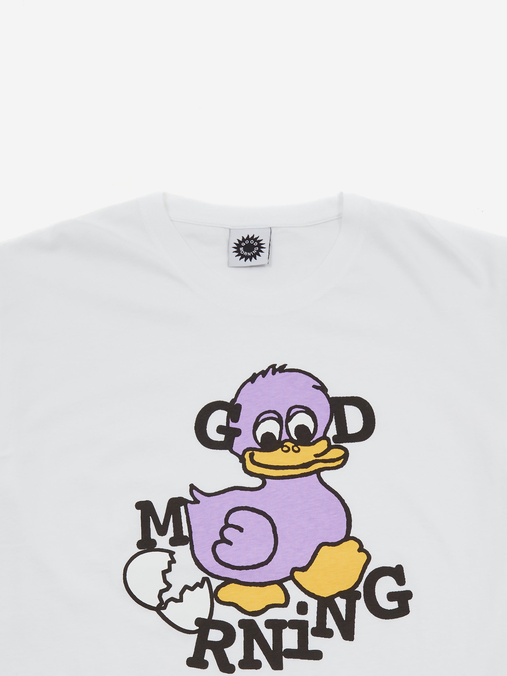 Good Morning Tapes Duck Short Sleeve T-Shirt - White – Goodhood