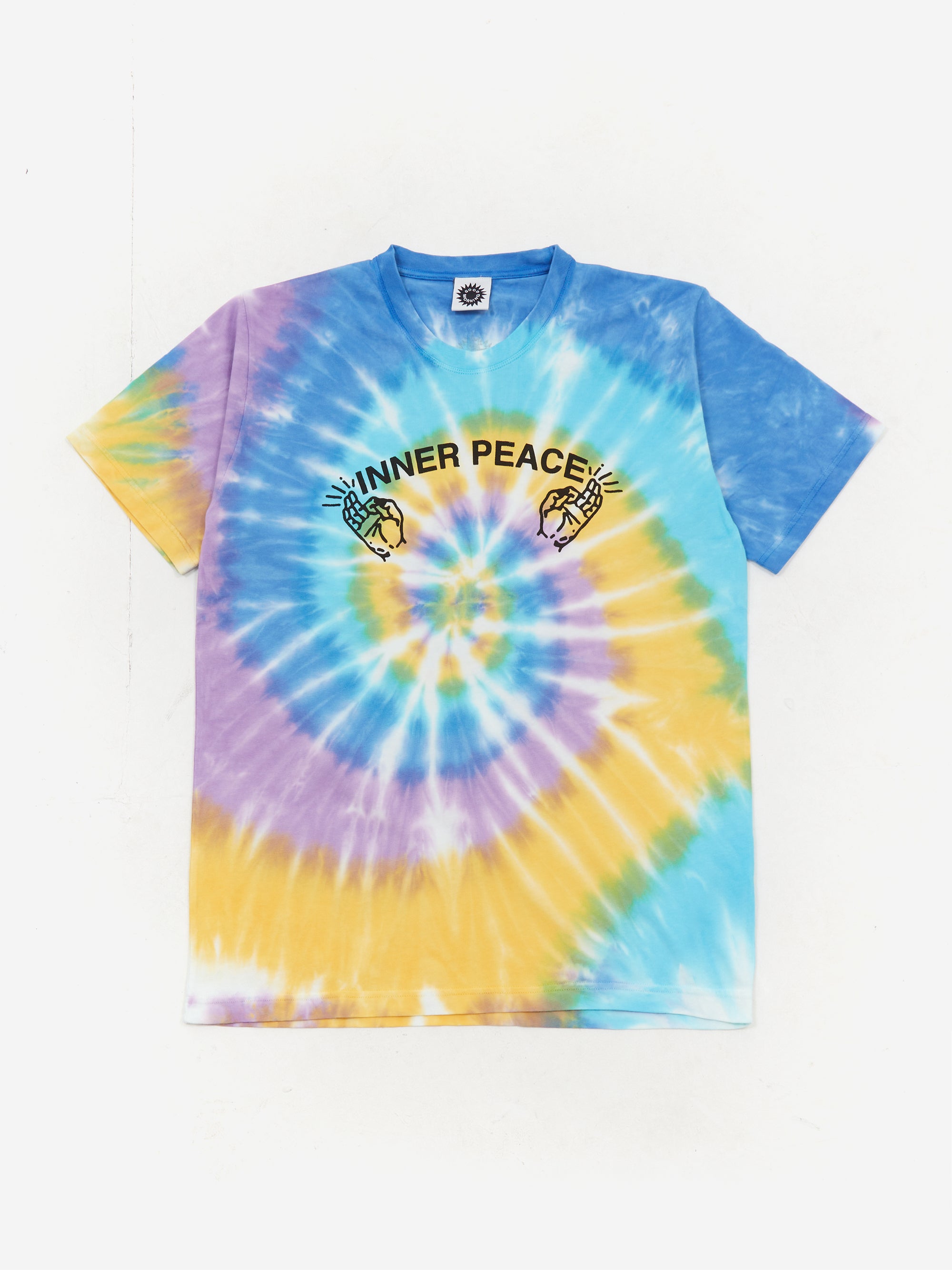 Good Morning Tapes Inner Peace Short Sleeve T-Shirt - Tie Dye – Goodhood