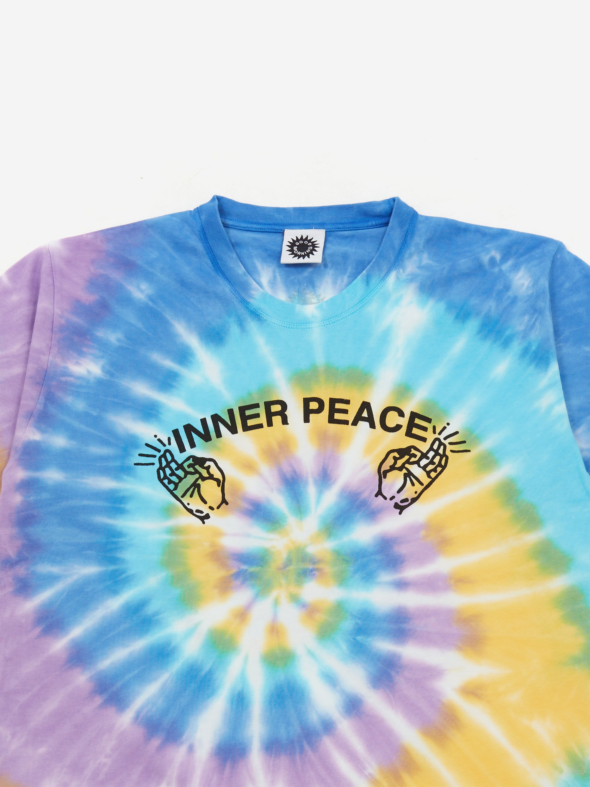 Good Morning Tapes Inner Peace Short Sleeve T-Shirt - Tie Dye – Goodhood