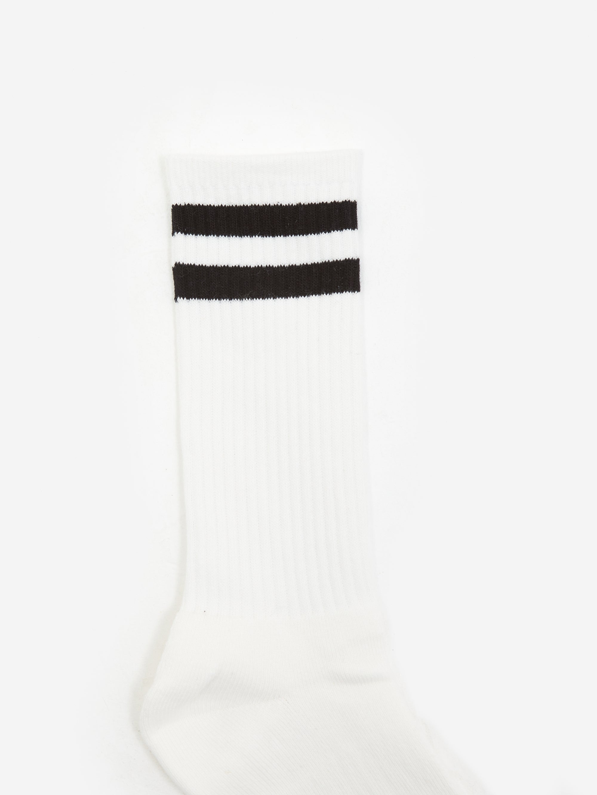 Goodhood Worldwide Classic OG Stripe Sock - White/Black
