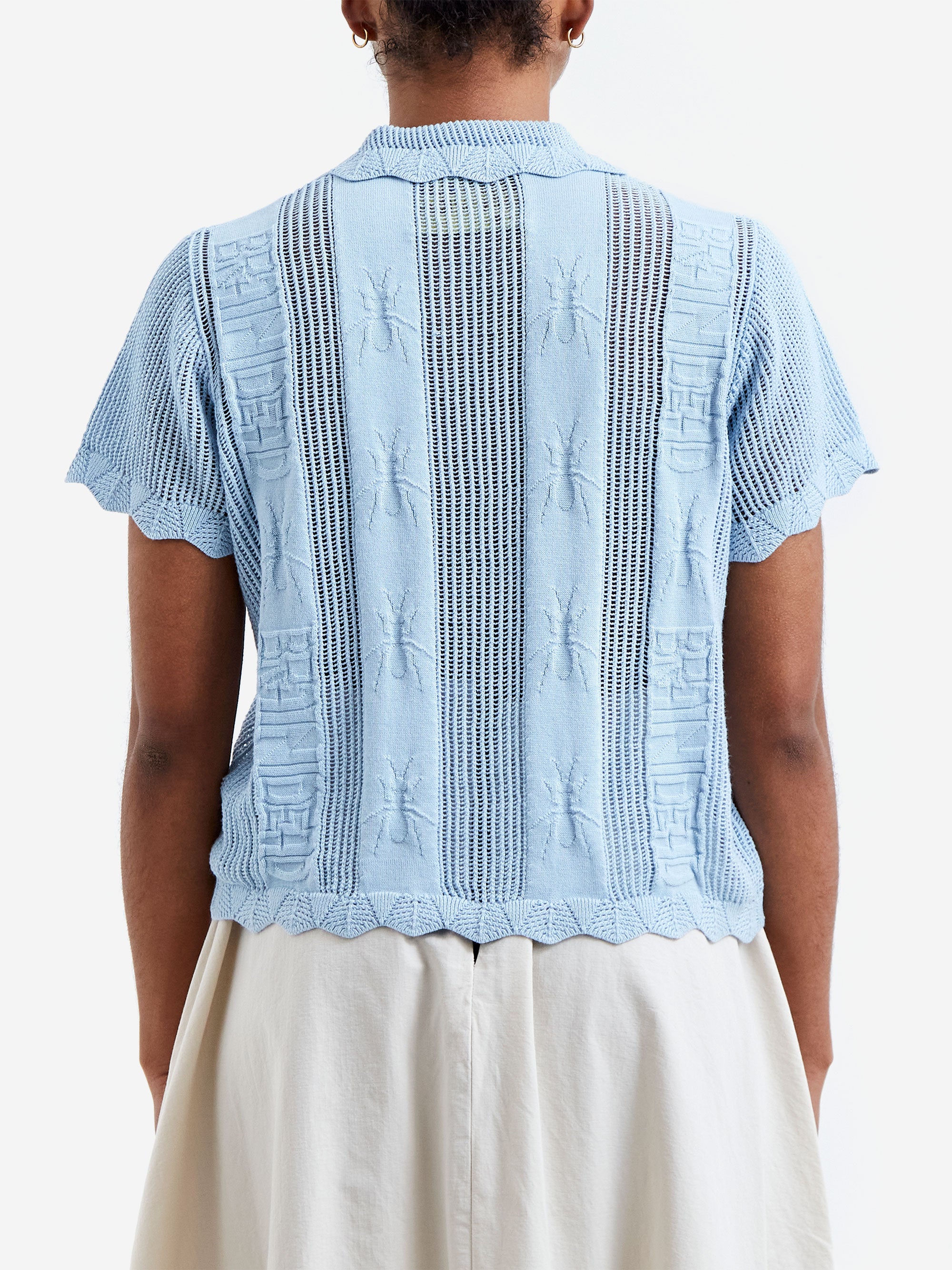 Brain Dead Translucent Doily Top W - Light Blue – Goodhood
