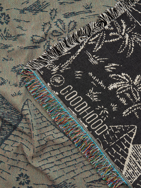 Goods by Goodhood Lifestore Art Throw - Pyramid Print Black/White