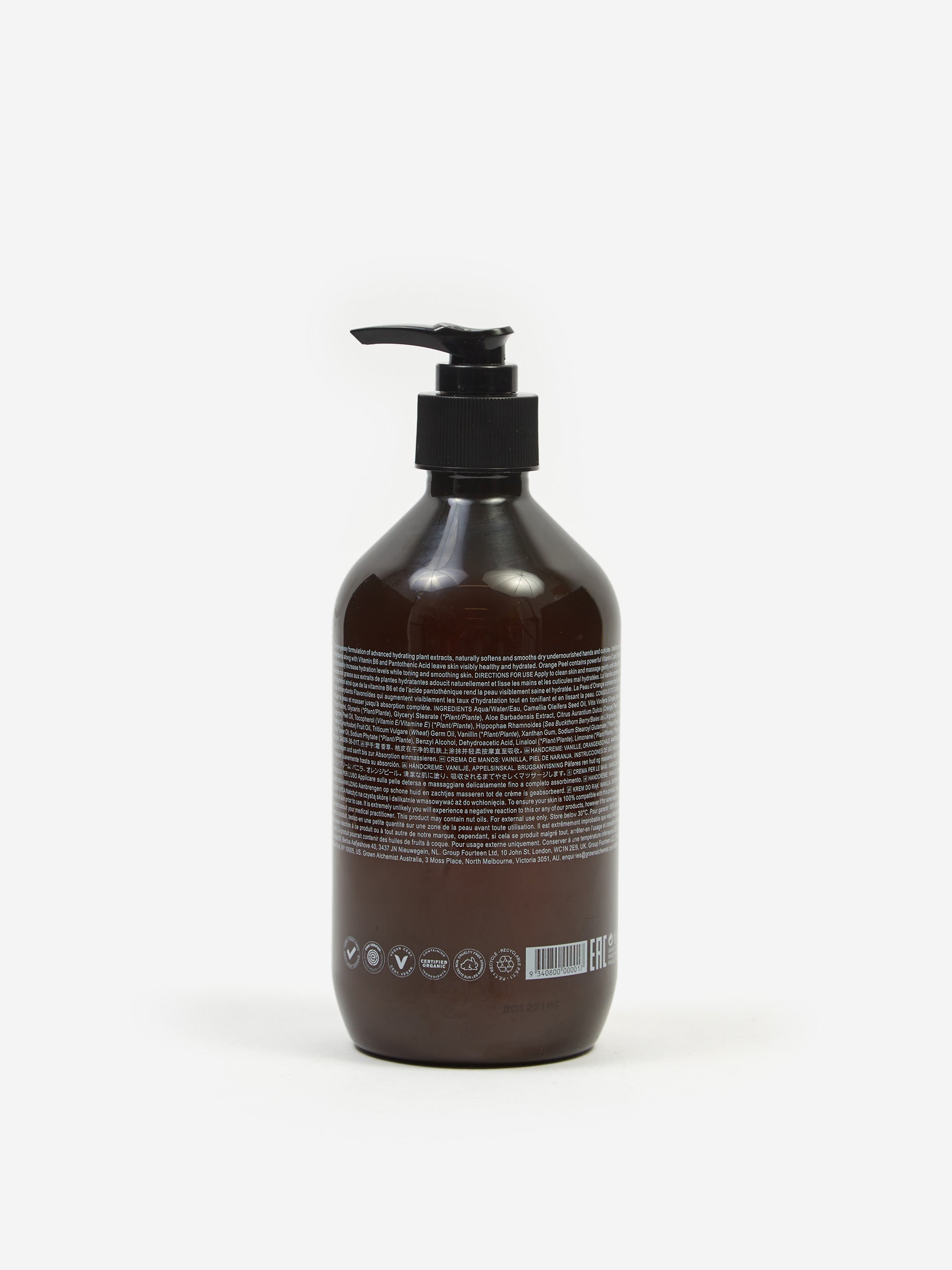 Grown Alchemist Hand Cream: Vanilla, Orange Peel - 500ml – Goodhood