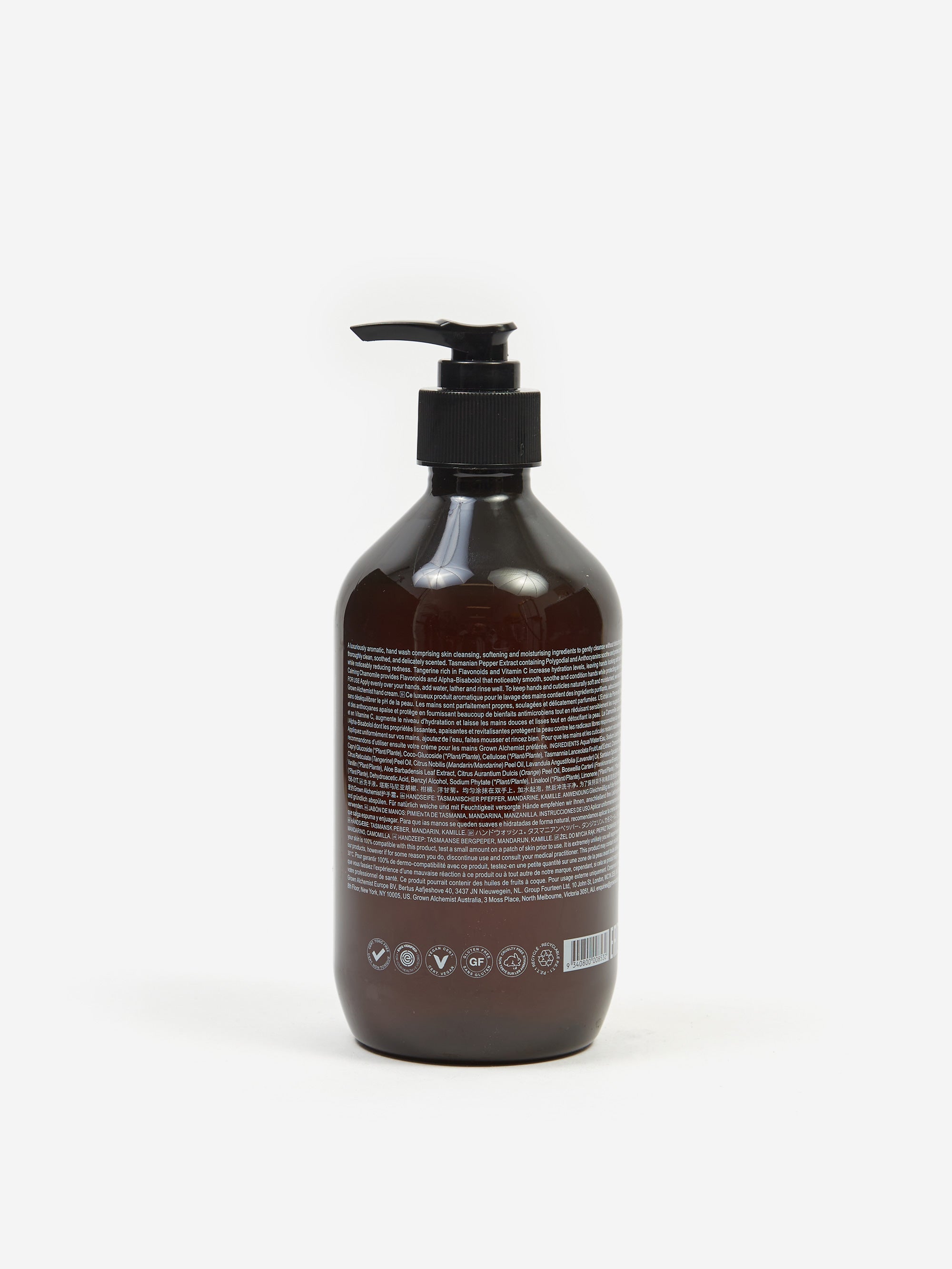 Grown Alchemist Hand Wash: Tasmanian Pepper, Tangerine, Chamomile - 50 ...