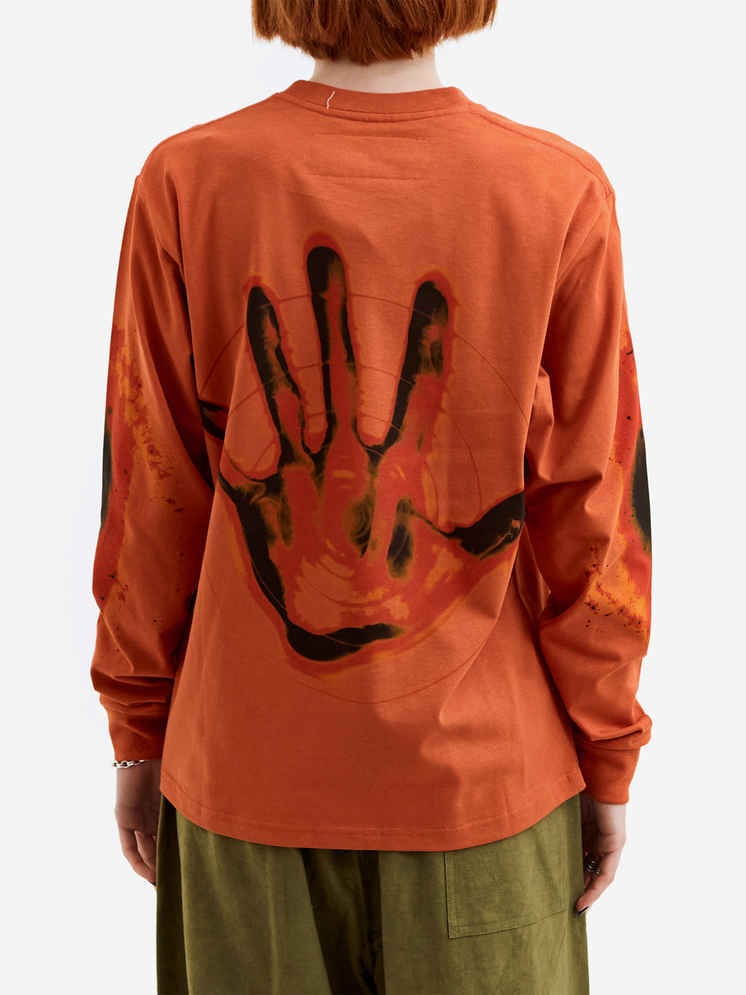 Gentle Fullness Gentle Tee LS W - Burnt Orange Hand – Goodhood